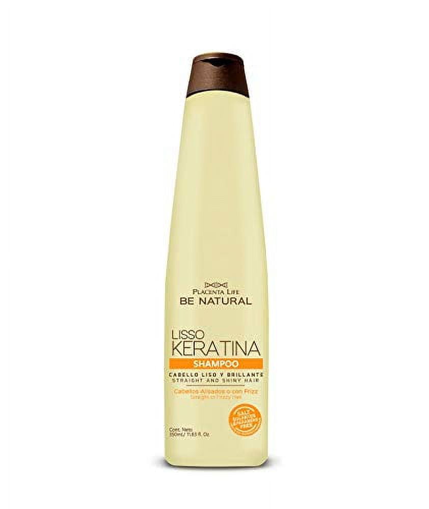 Placenta Life Keratina Shampoo, No Salt/Sulfates/Parabens, Straight ...