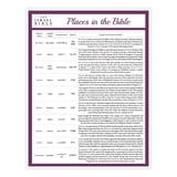 Places in the Bible Laminated Sheet - The Israel Bible Study Guide ...