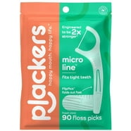 Plackers Orthopick Floss Picks for Back Teeth, Braces Ready, 36-pack ...
