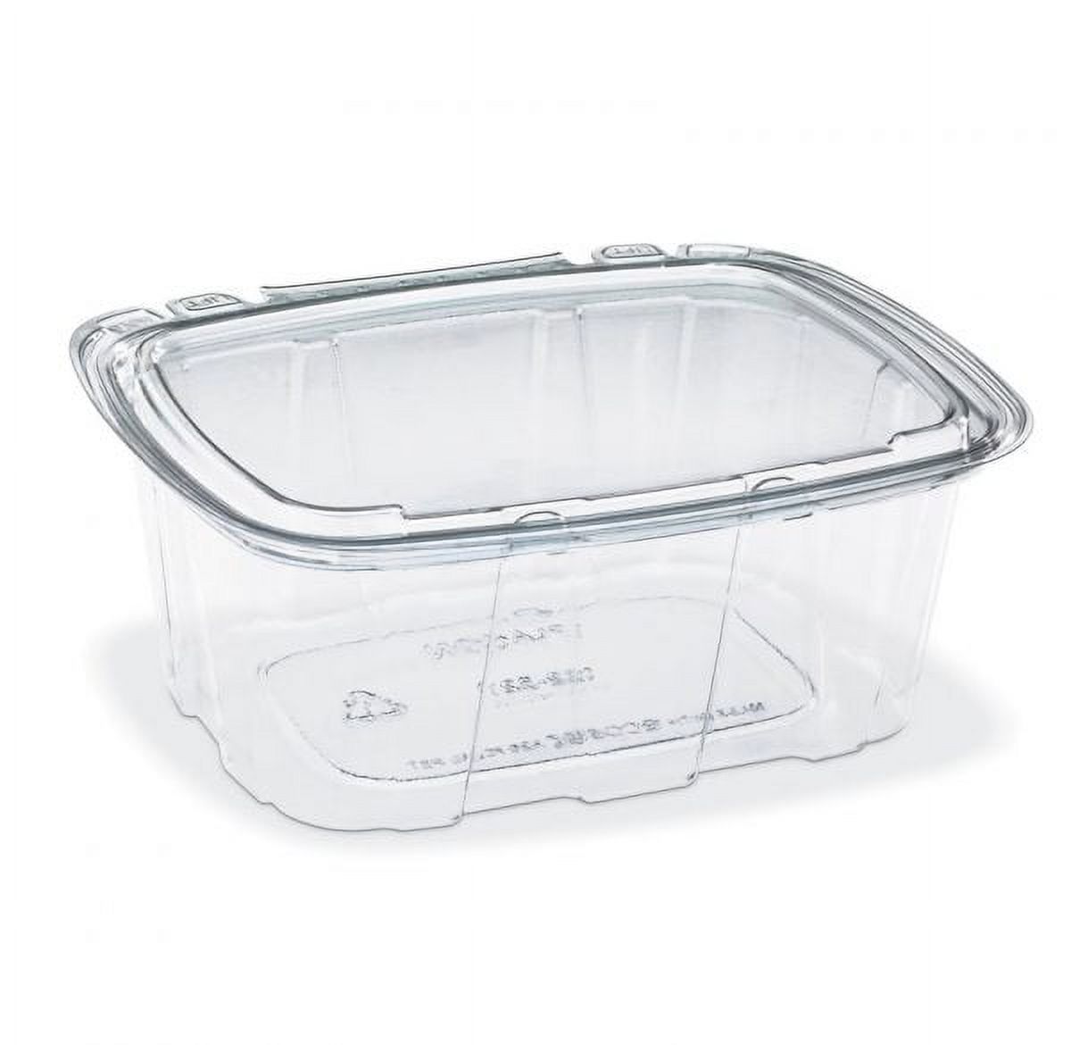Placon Crystal Seal RPET Tamper-Evident Utility Food Container Clear, 8 ...