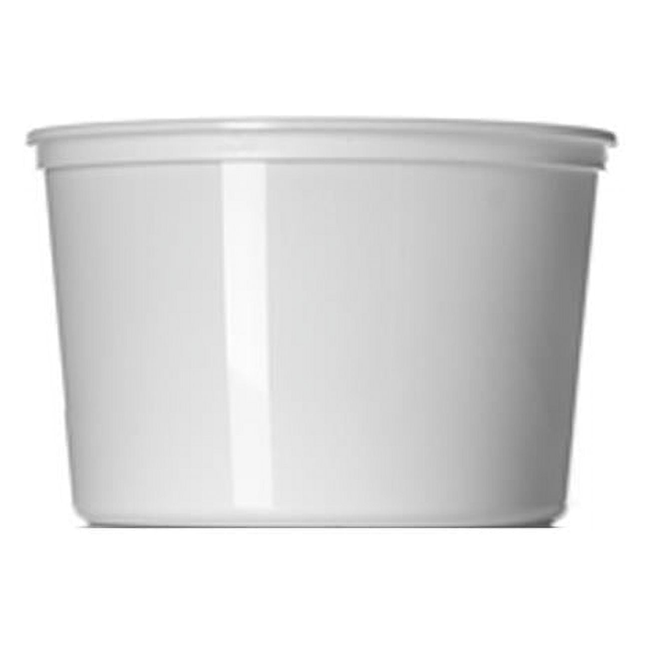 Placon-Plastic Packaging CL64020104 PE 64 oz White Plastic Tub - Pack ...