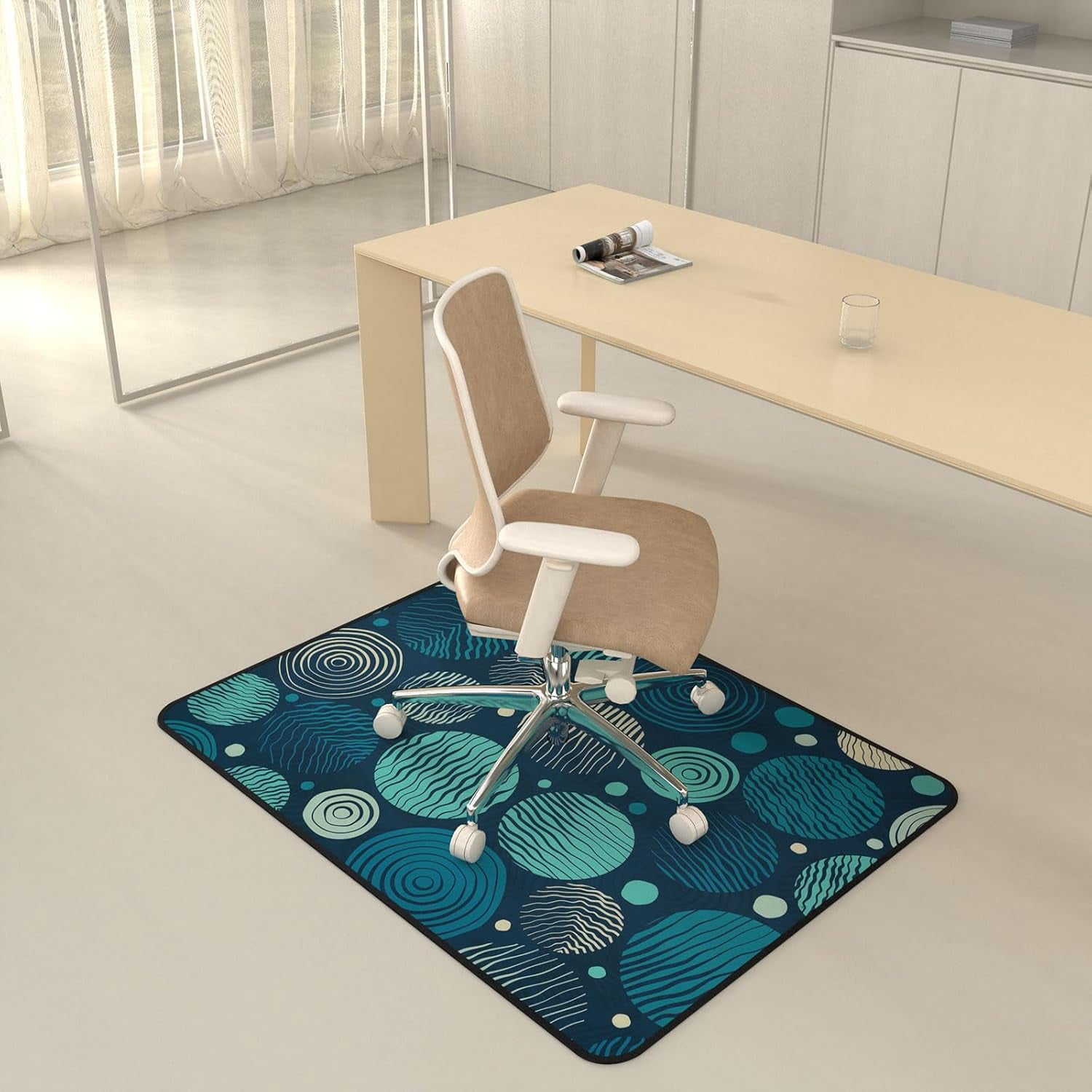 Placoot Heavy Duty Office Chair Mat for Carpet & Hardwood Floors, 48" x ...