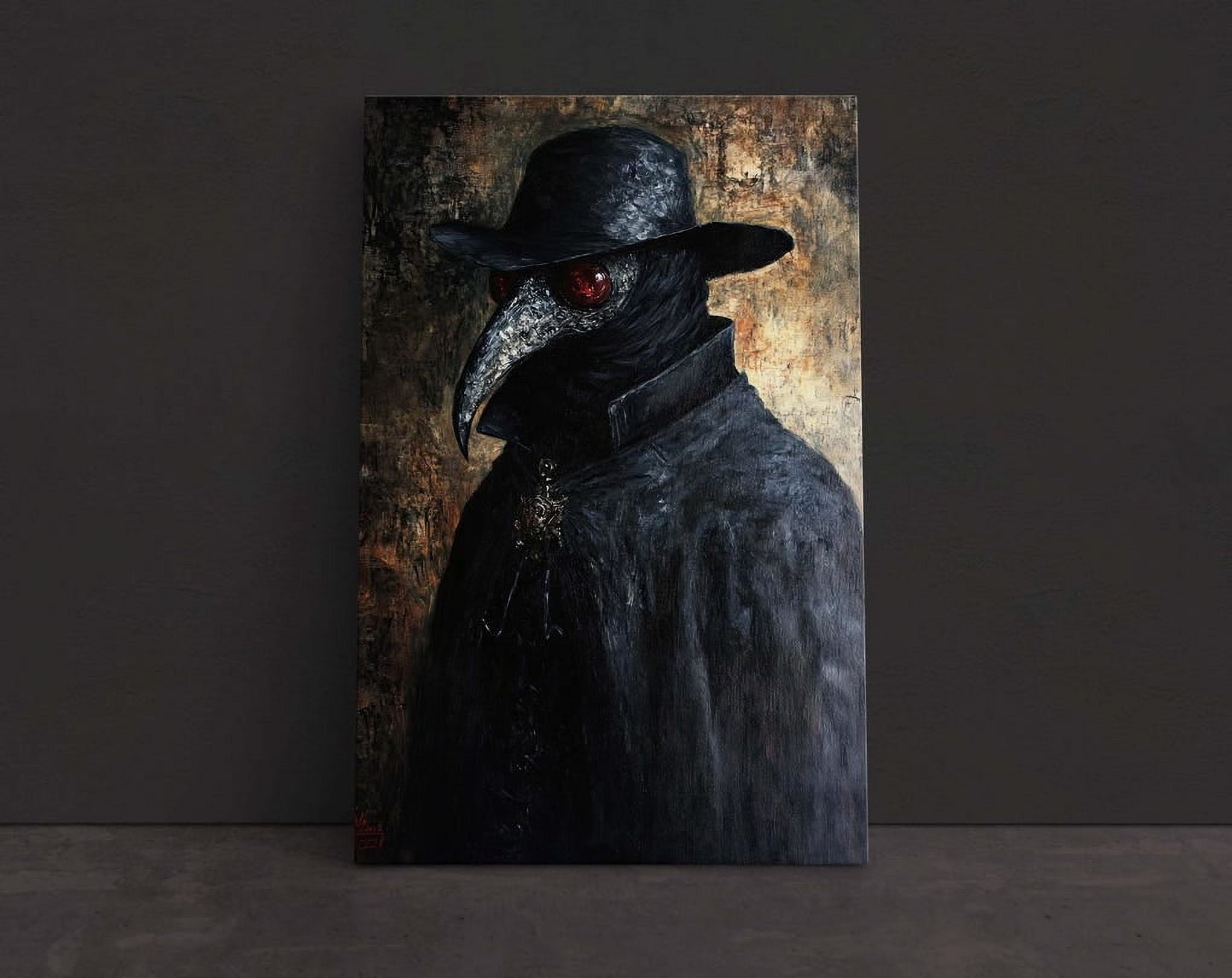 Plague Doctor, Black Death, Creepy Decor, Halloween Gothic, Vintage ...
