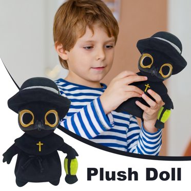 Fridja Gothic Mothman Plush Doll, Medieval Vintage Evil Goth Figure ...