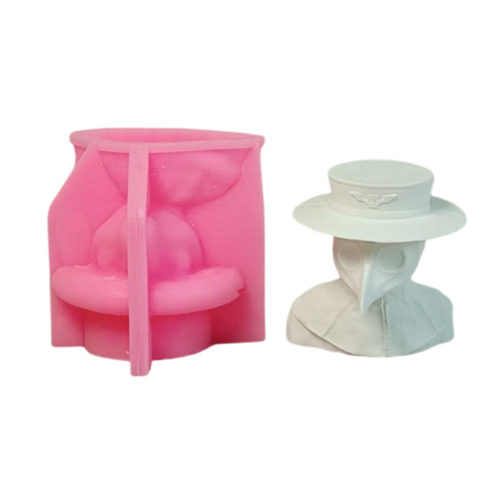 Plague Doctor Silicone Molds for Candle Soap Making Fondant Candy ...