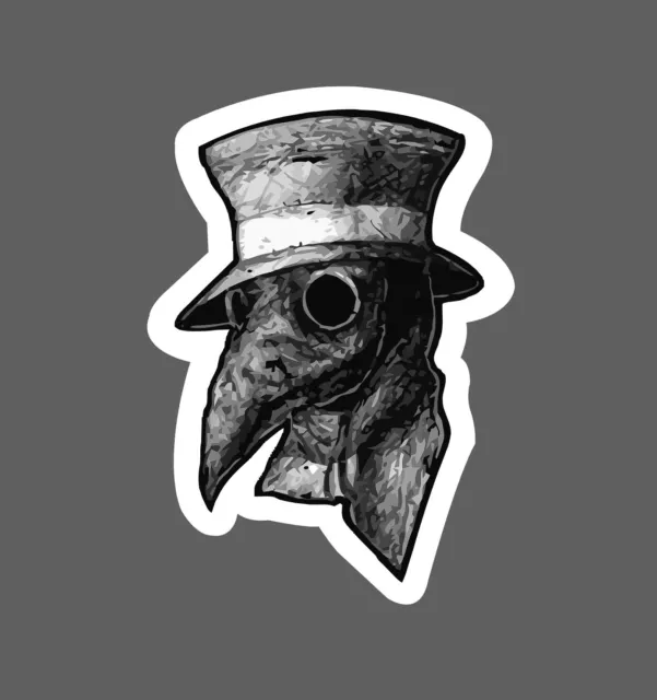 Plague Doctor Sticker Infection Waterproof Sticker Phone Decal Water ...