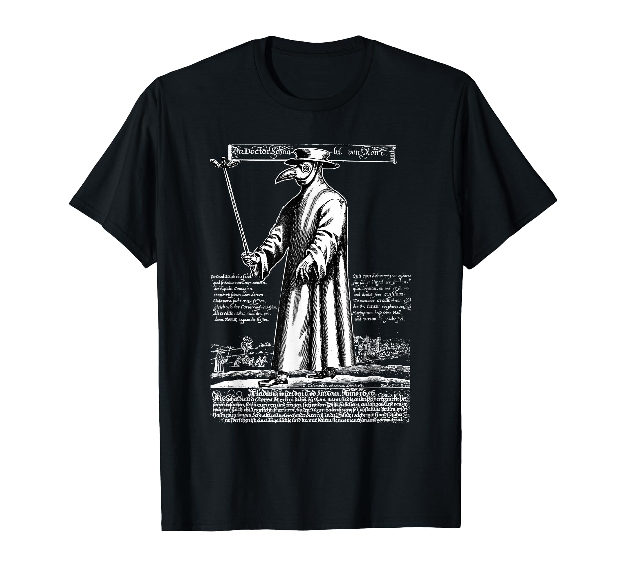 Plague Doctor T-shirt - Walmart.com