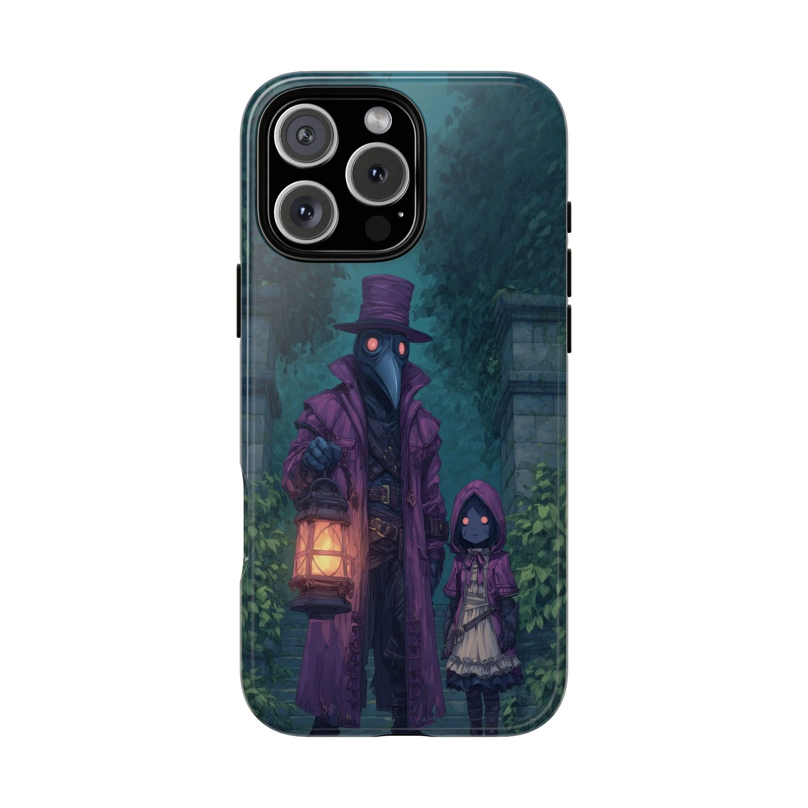 Plague Mask Anime Girl Gothic Style Phone Case for iPhone 17 11 12 13 ...