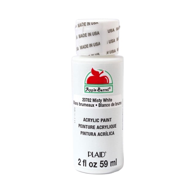 Plaid Apple Barrel Acrylic Craft Paint - Misty White - Walmart.com