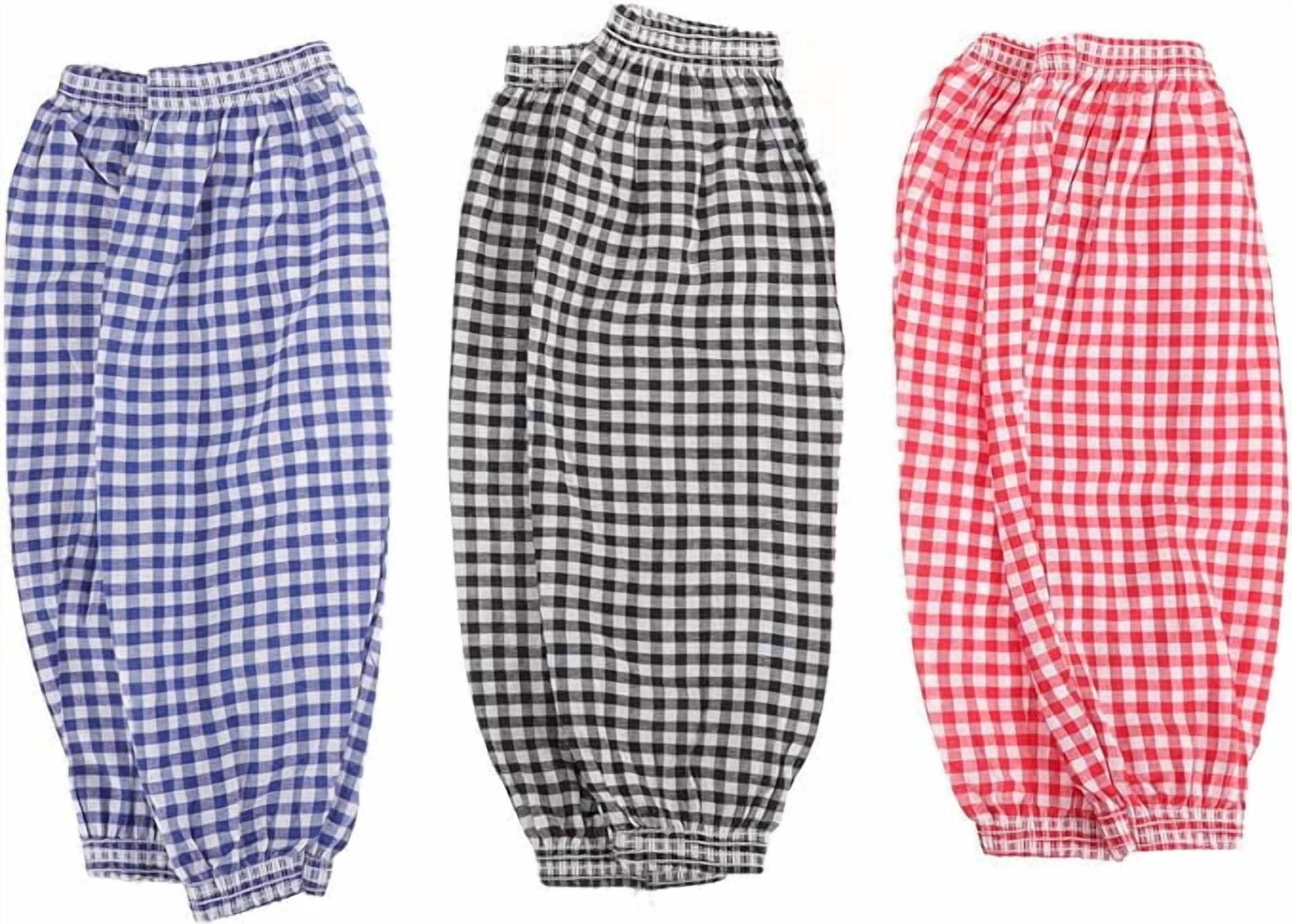 Plaid Cotton Linen Oversleeves Protector Set of 3 Arm Sleeves Covers ...