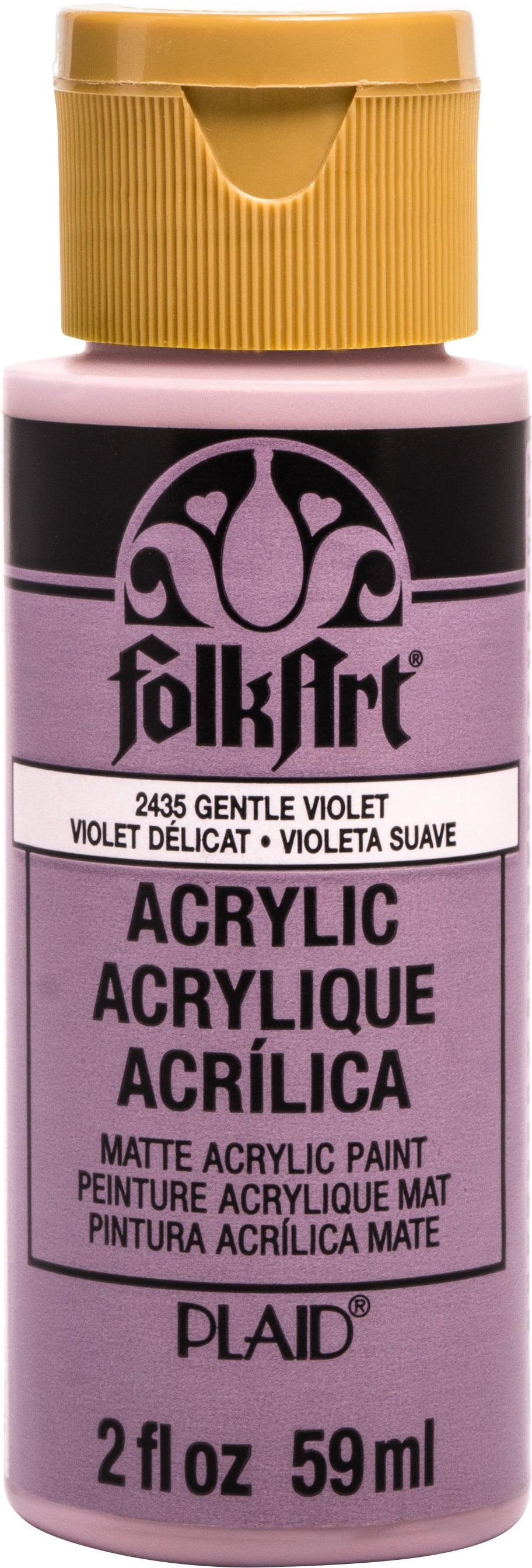 FolkArt Acrylic Paint 2oz-Gentle Violet - Walmart.com