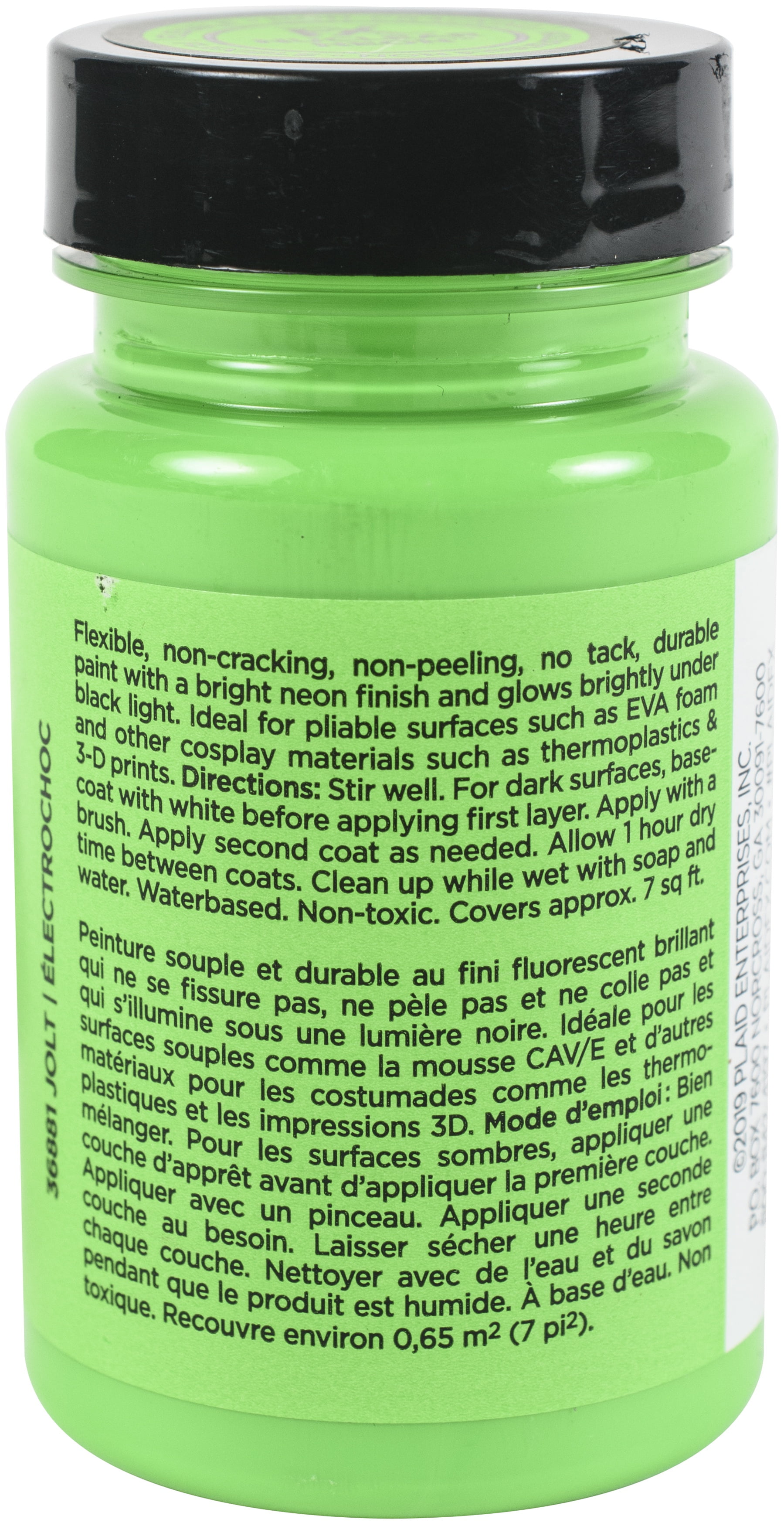 Plaid FX Nuclear Neon Flexible Acrylic Paint - Jolt, 3 oz - Walmart.com