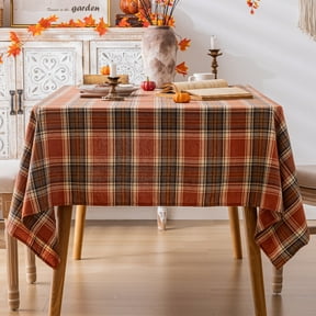 Nantucket Red Brick Autumn Leaf Tablecloth Damask Fall Thanksgiving (60 ...