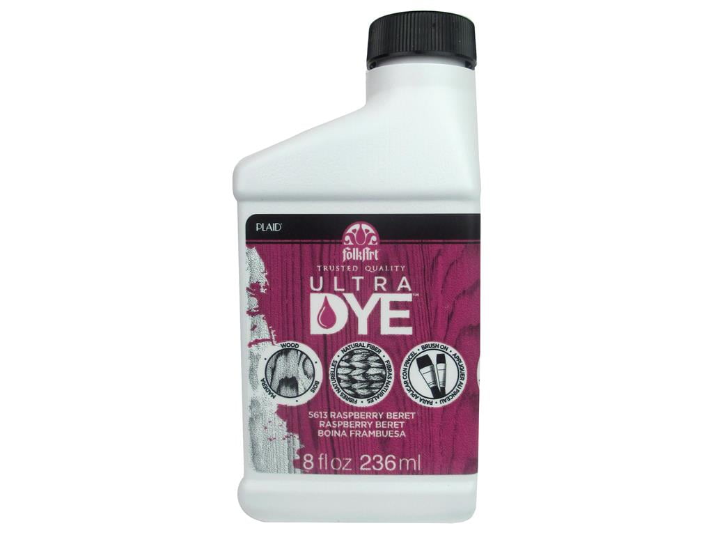 Plaid FolkArt Ultra Dye 8oz Jug Raspberry Beret - Walmart.com