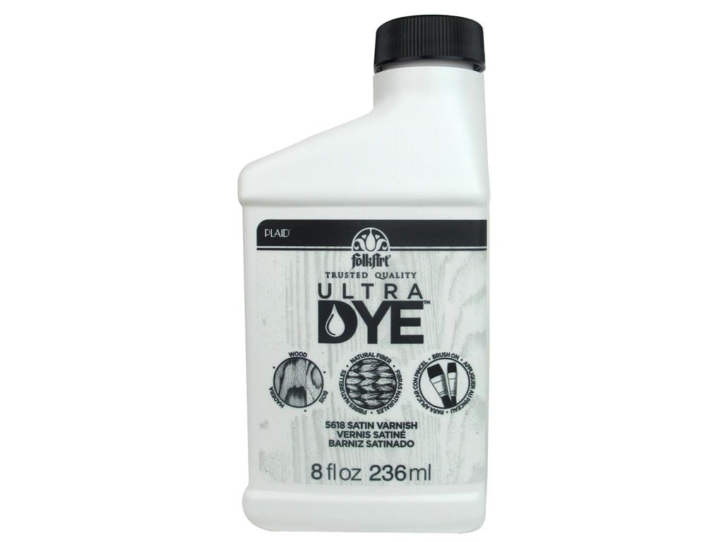 Plaid FolkArt Ultra Dye Varnish 8oz Jug Satin - Walmart.com