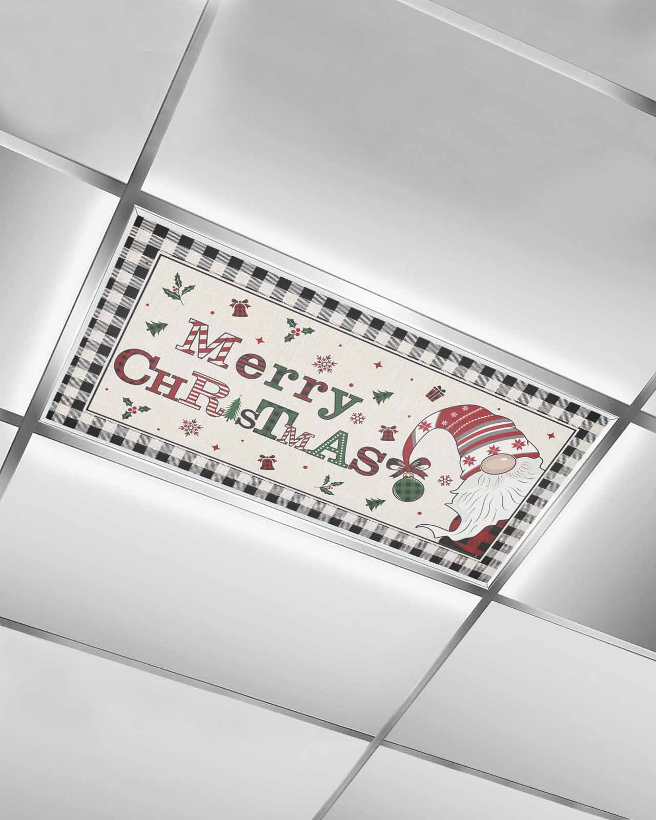 Plaid Gnomes,Fluorescent Light Covers for Ceiling Lights 4x2 feet,1 ...