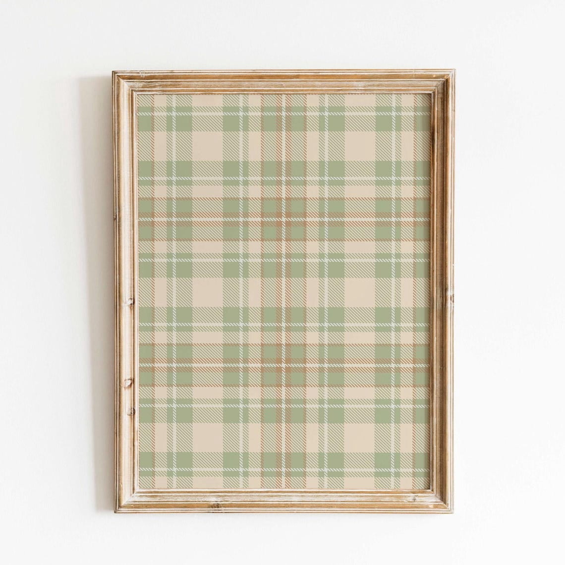 Plaid Green Poster, Autumn Wall Art, Cozy Fall Cottagecore Poster ...