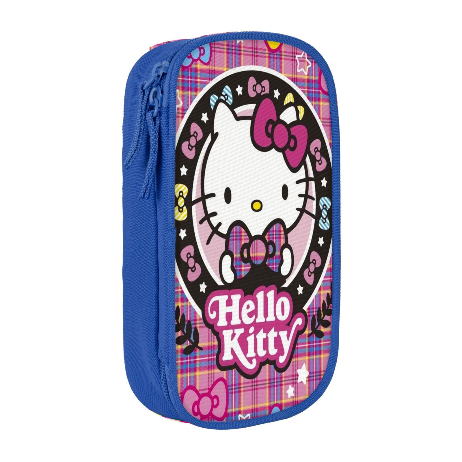 Plaid Hello Kitty Pencil Case,Pencil Pouch,Big Pencil Bag Pouch Box ...