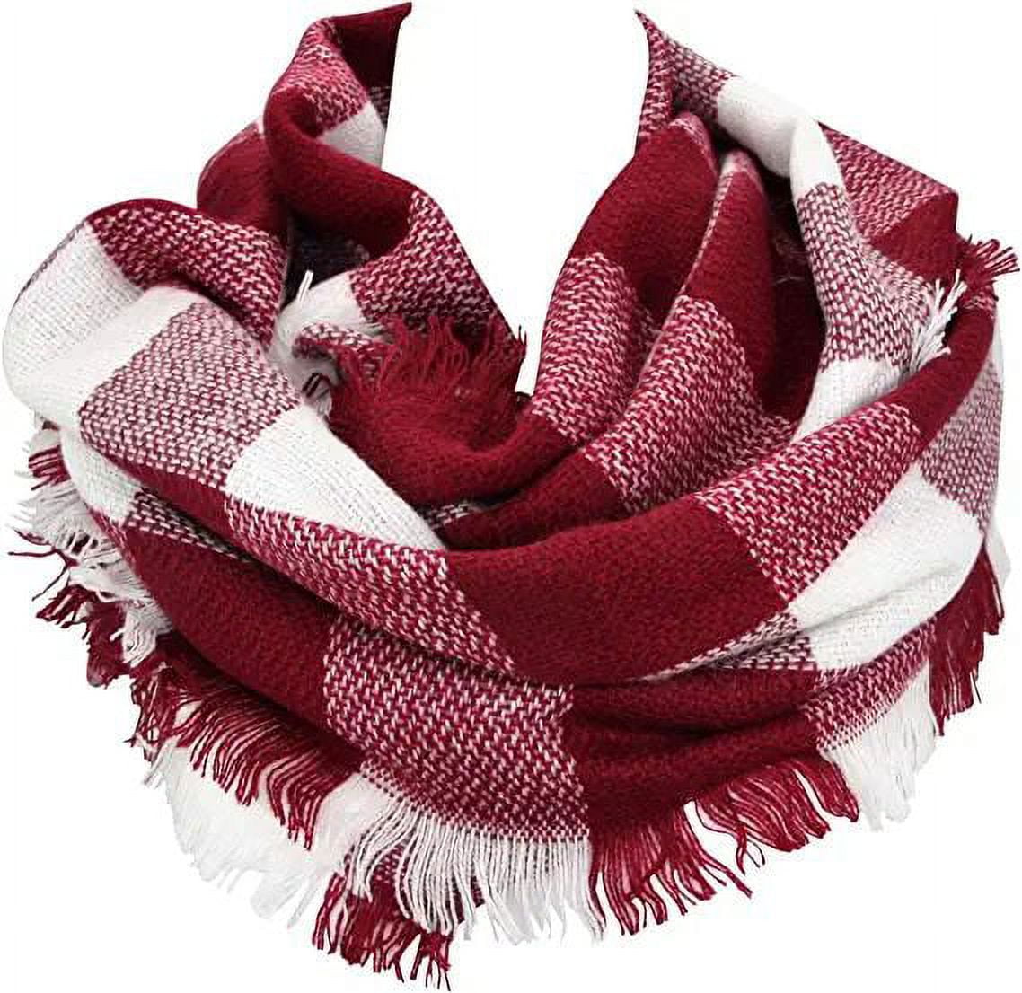Plaid Infinity Scarf – Colorful Lumberjack Unisex Scarf – Soft Winter ...
