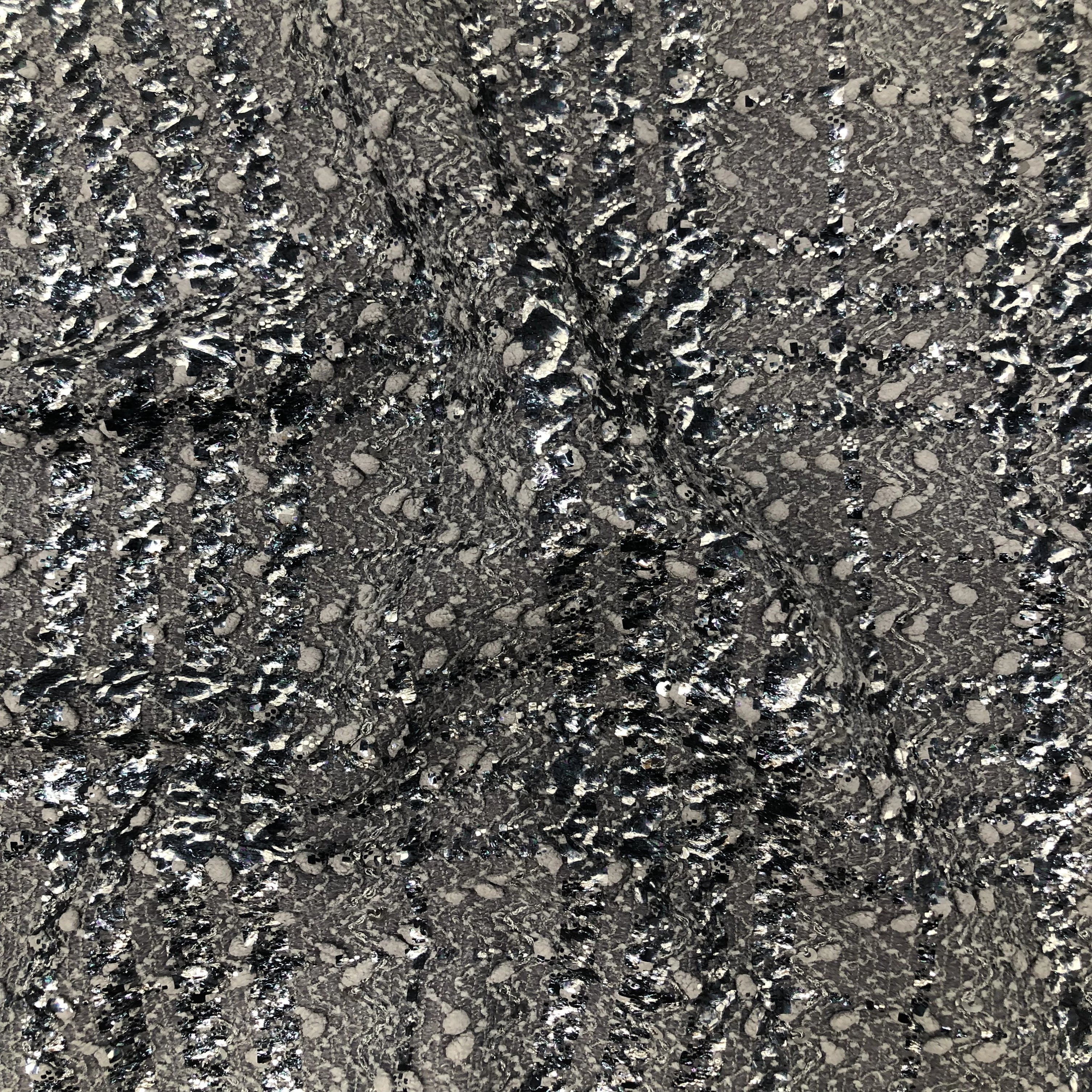 Plaid Metallic Chenille Boucle Sweaterknit - Walmart.com