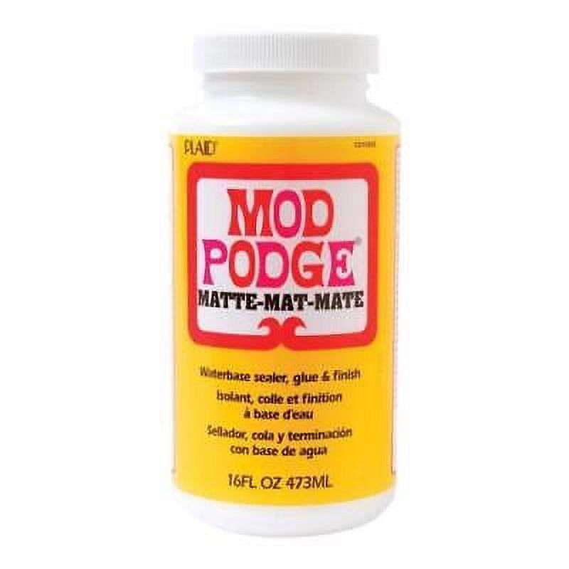 Plaid Mod Podge Matte High Strength Glue Adhesive Kit 16 oz. (Pack of ...