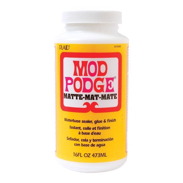 Plaid Mod Podge Matte High Strength Glue Adhesive Kit 16 oz. (Pack of ...