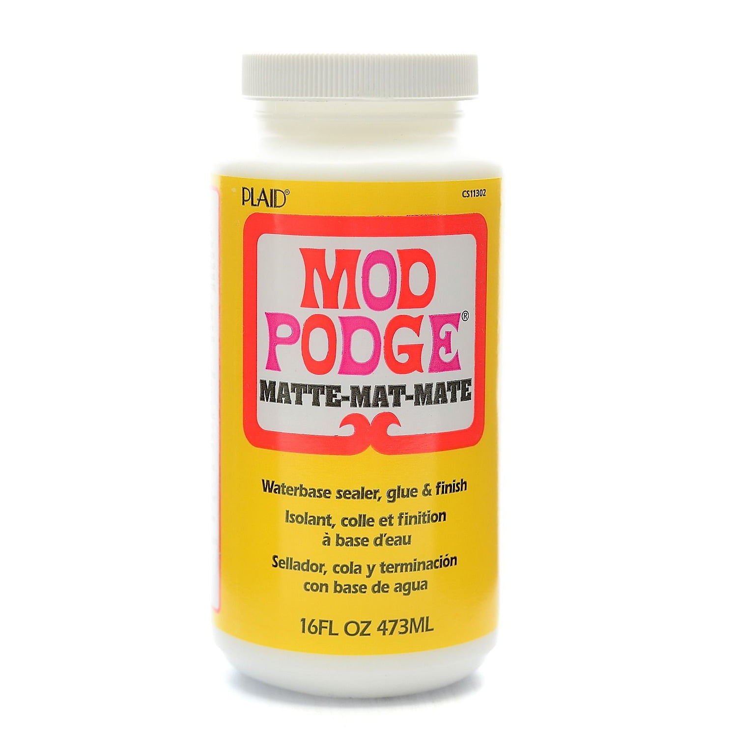 Plaid Mod Podge Medium Matte 16 oz. Clear 2/Pack (58362-PK2) - Walmart.com