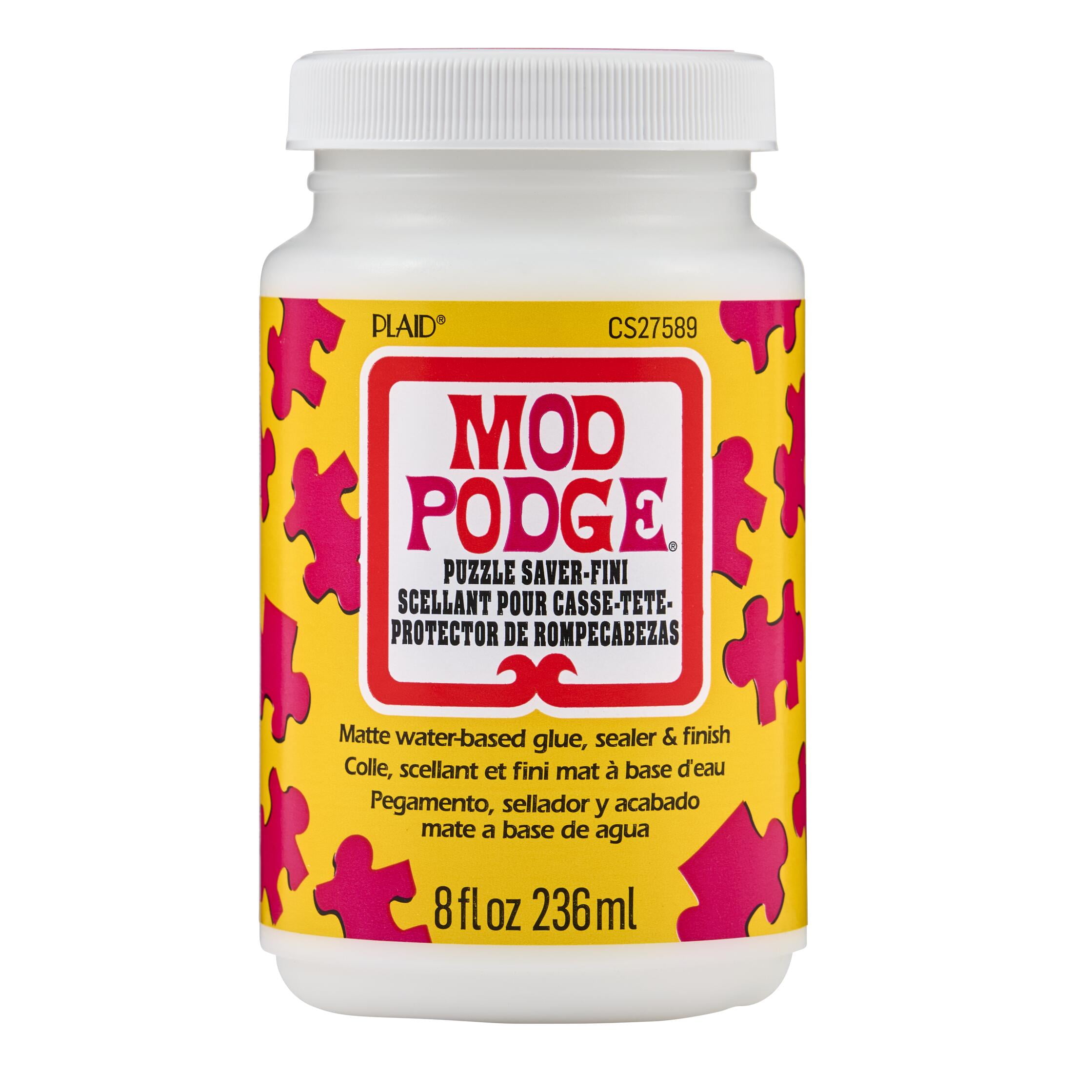 Mod Podge Puzzle Saver Matte Sealer, Glue, and Finish, 8 fl oz, 1 Piece ...