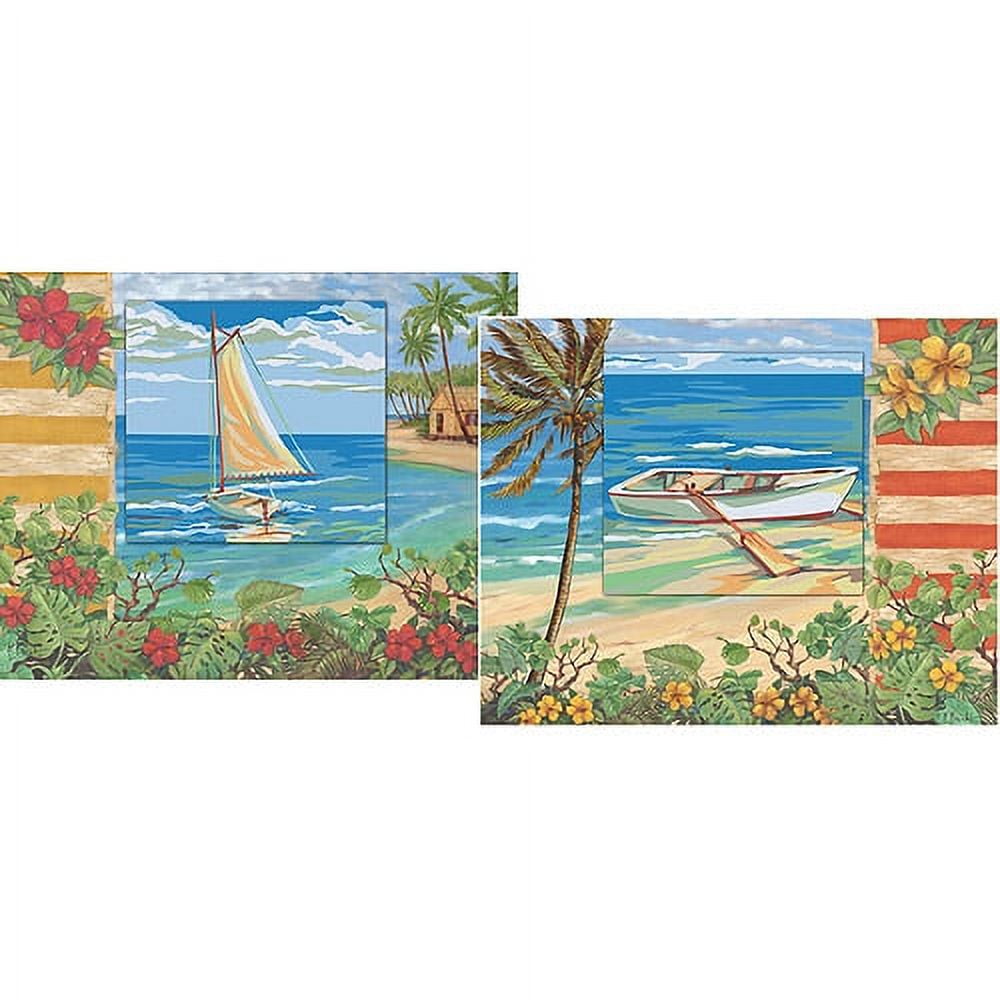 Plaid Paint By Number Studio Set 11"X14" 2/Set-Plantation Key - Walmart.com