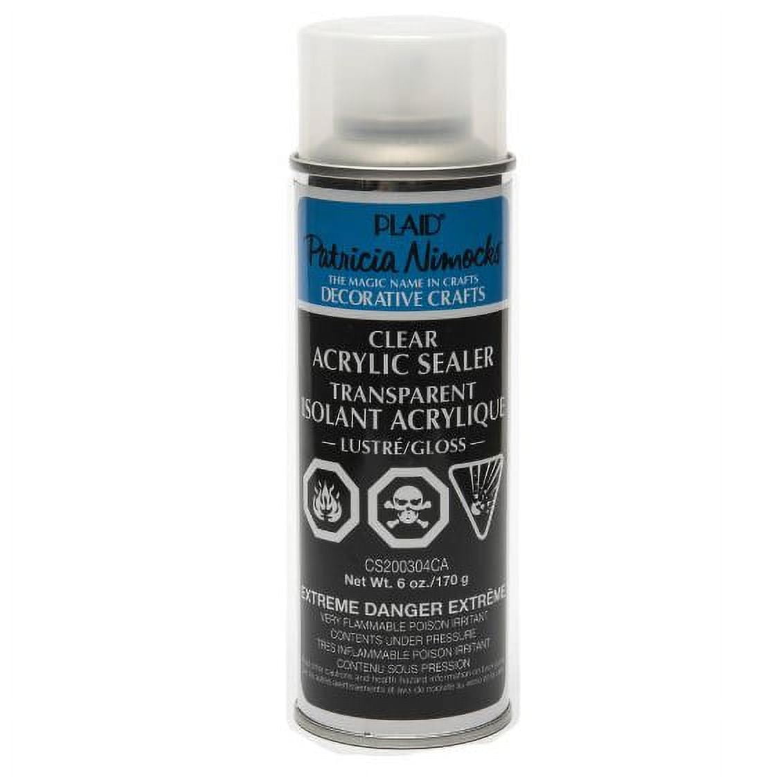 Plaid Patricia Nimock' s Clear Acrylic Spray Sealer, Gloss, 6 fl oz ...