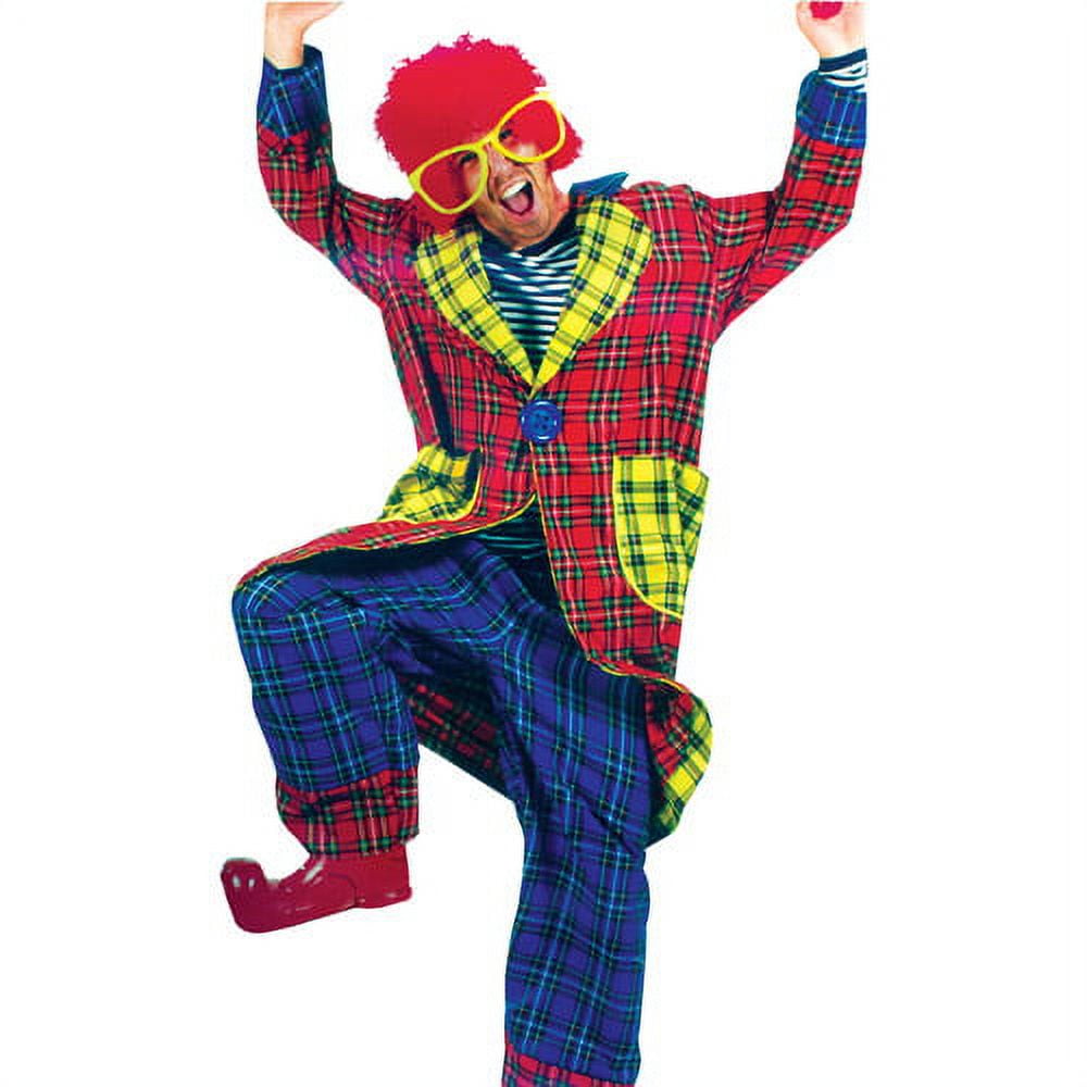 Plaid Pickles Adult Halloween Clown Cost - Walmart.com