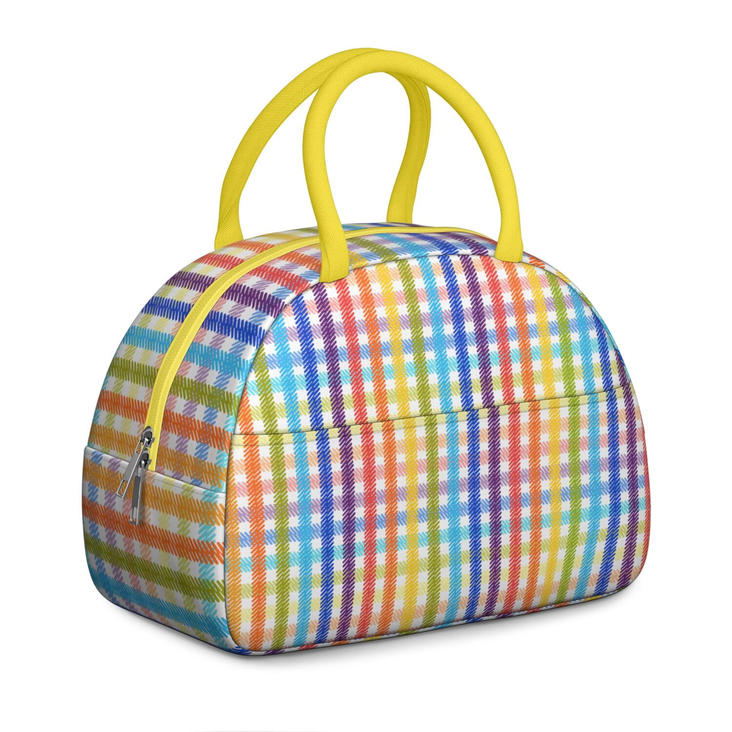 Plaid Print Lunch Box Women – Rustic Farmhouse Design with Red and ...