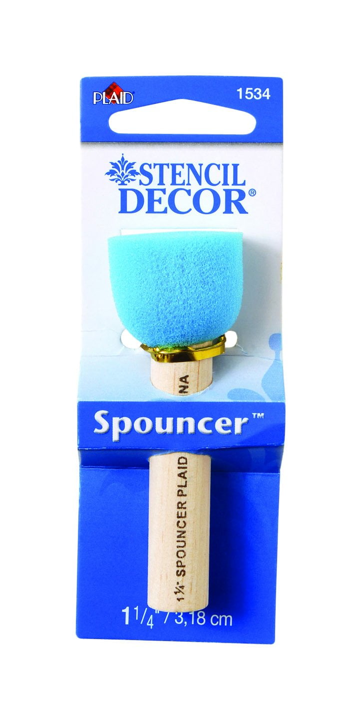Plaid Spouncer Sponge Stencil Brush-1-1/4" - Walmart.com