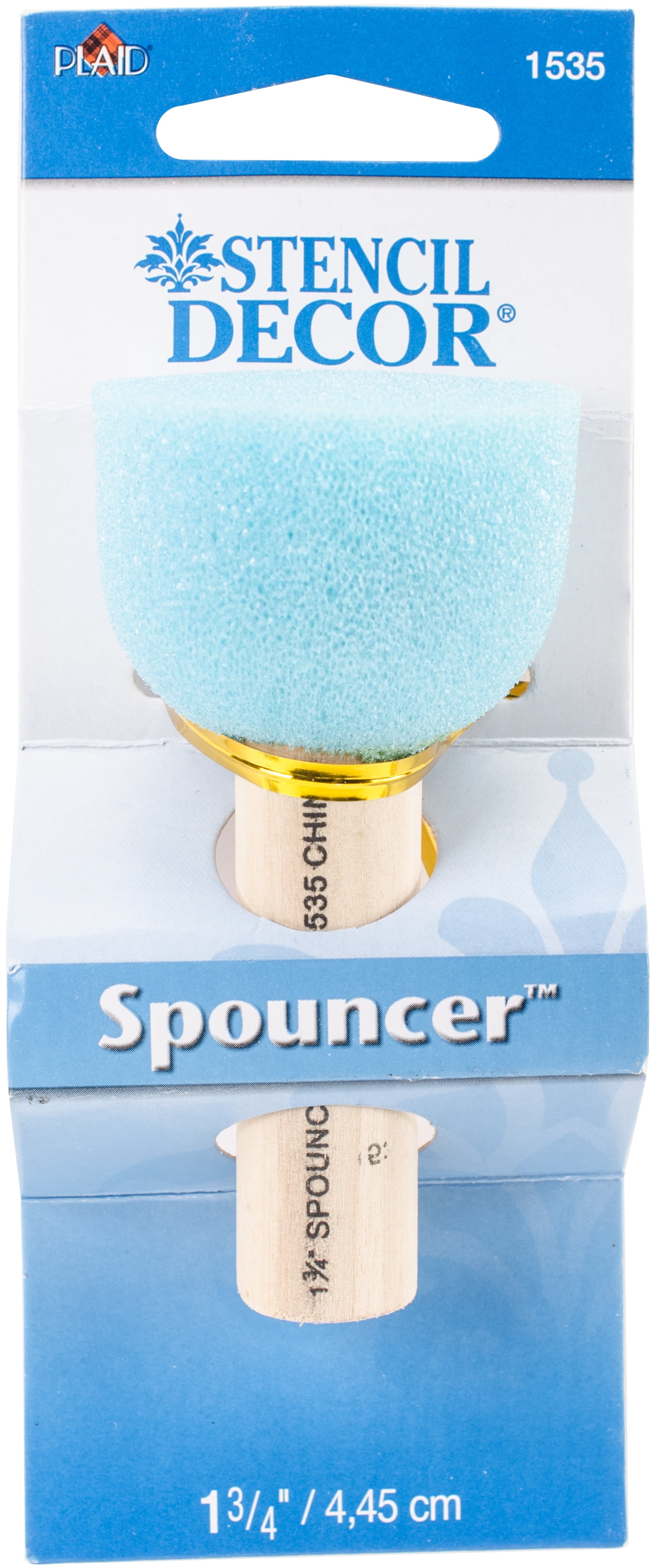 Plaid Spouncer Sponge Stencil Brush-1-3/4" - Walmart.com