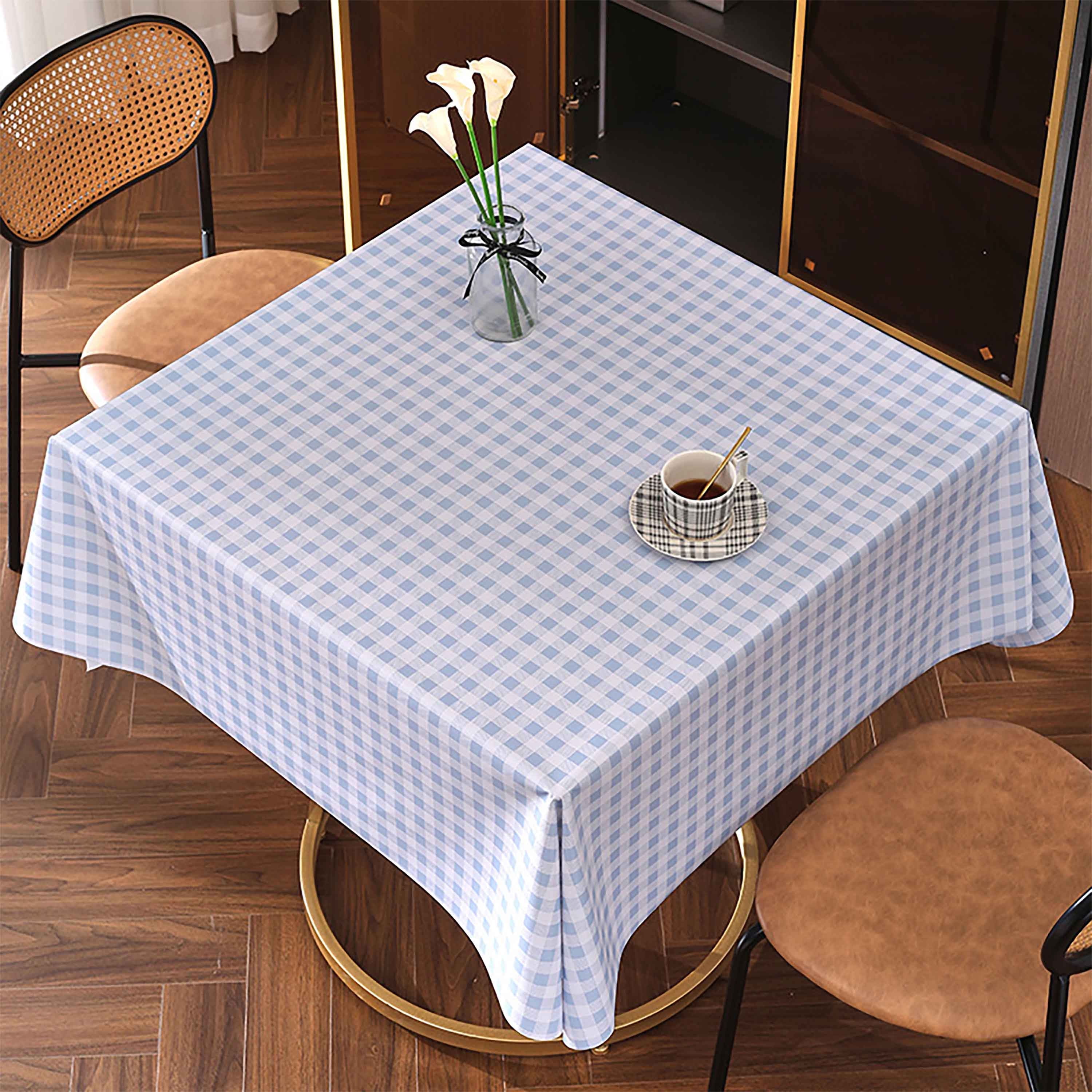 Plaid Tablecloths Rectangular Waterproof,PVC Checkered Tablecloth Oil ...