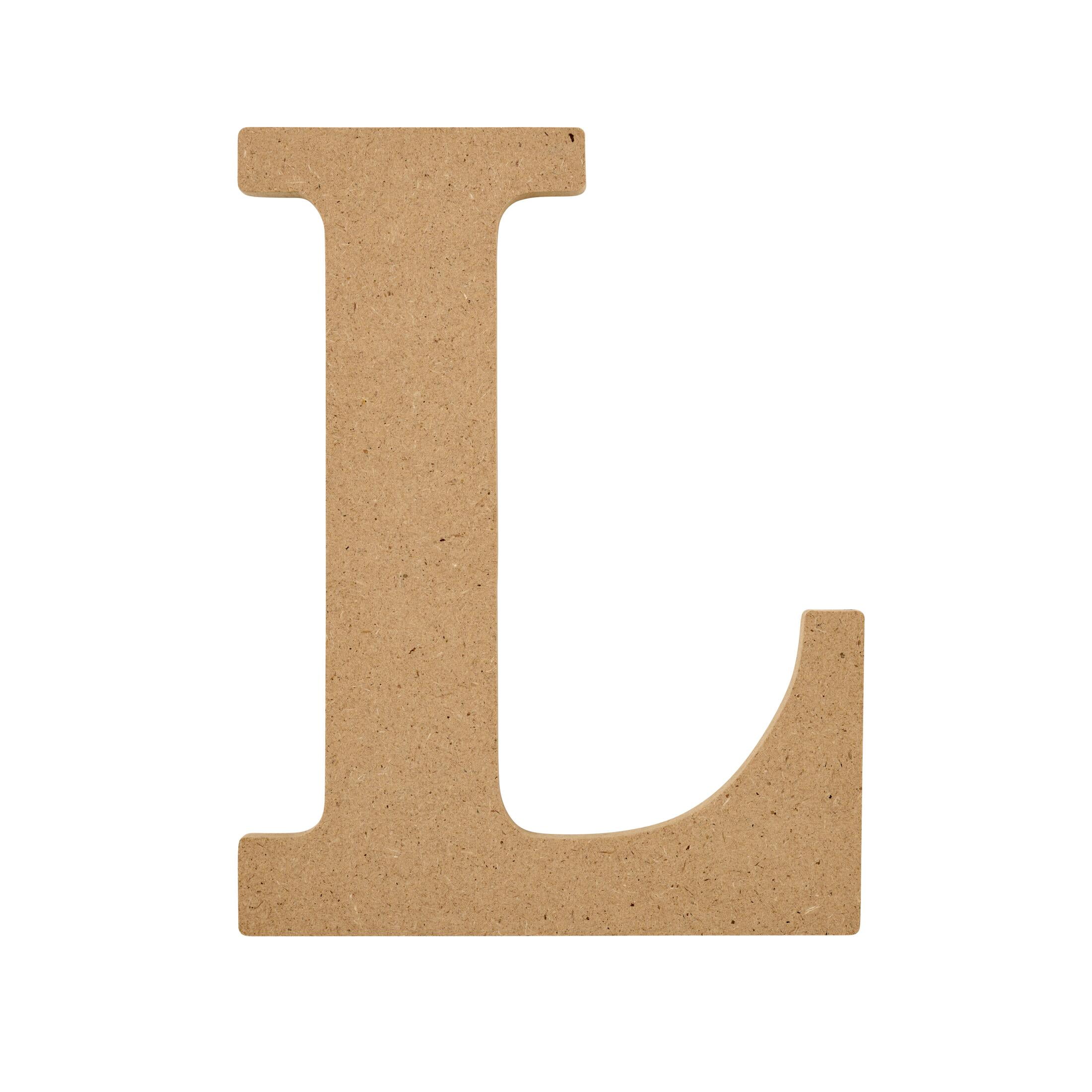 Plaid Unfinished Wood MDF 5" Letter for DIY Arts and Crafts, L ...