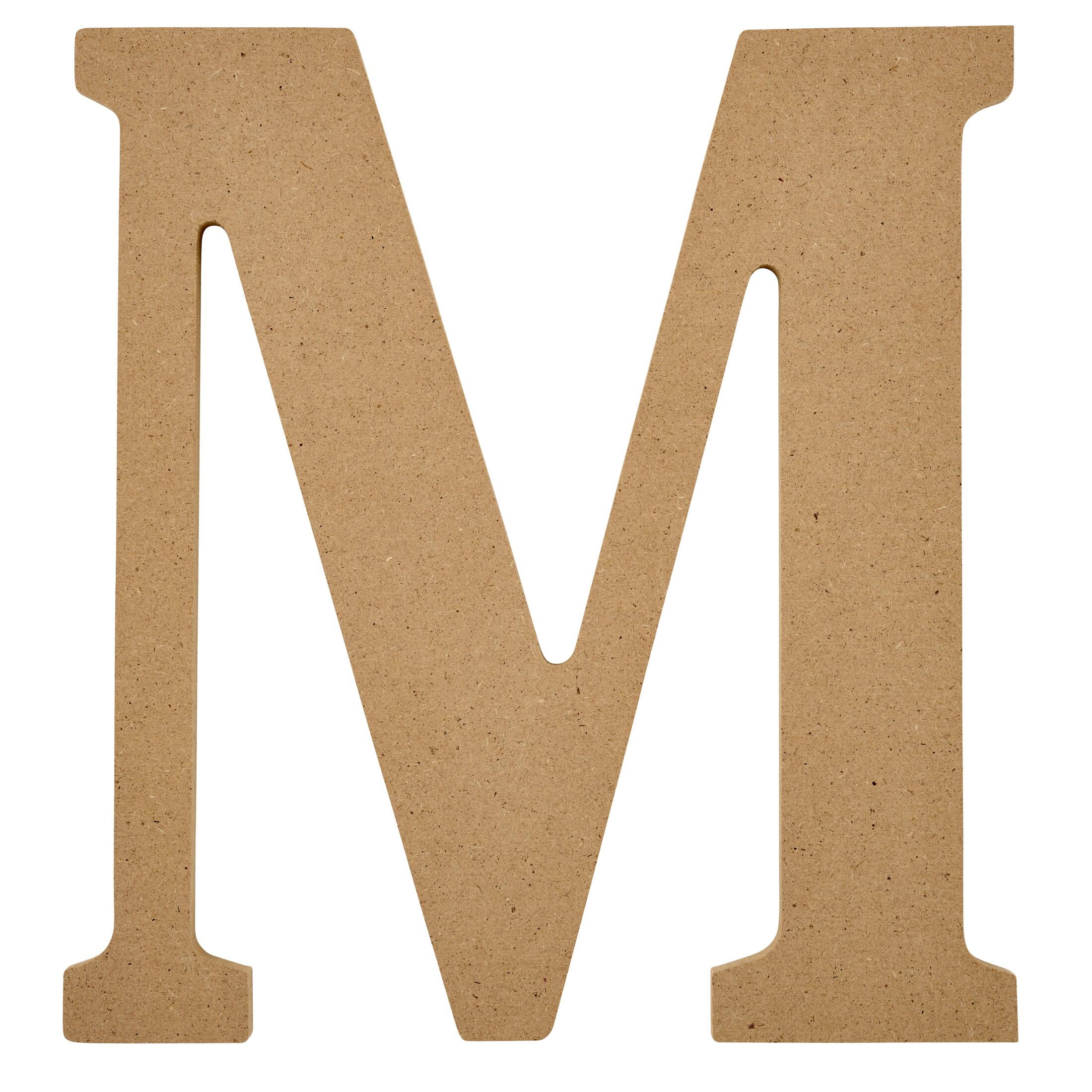 Plaid Unfinished Wood MDF 8" Letter for DIY Arts and Crafts, M ...