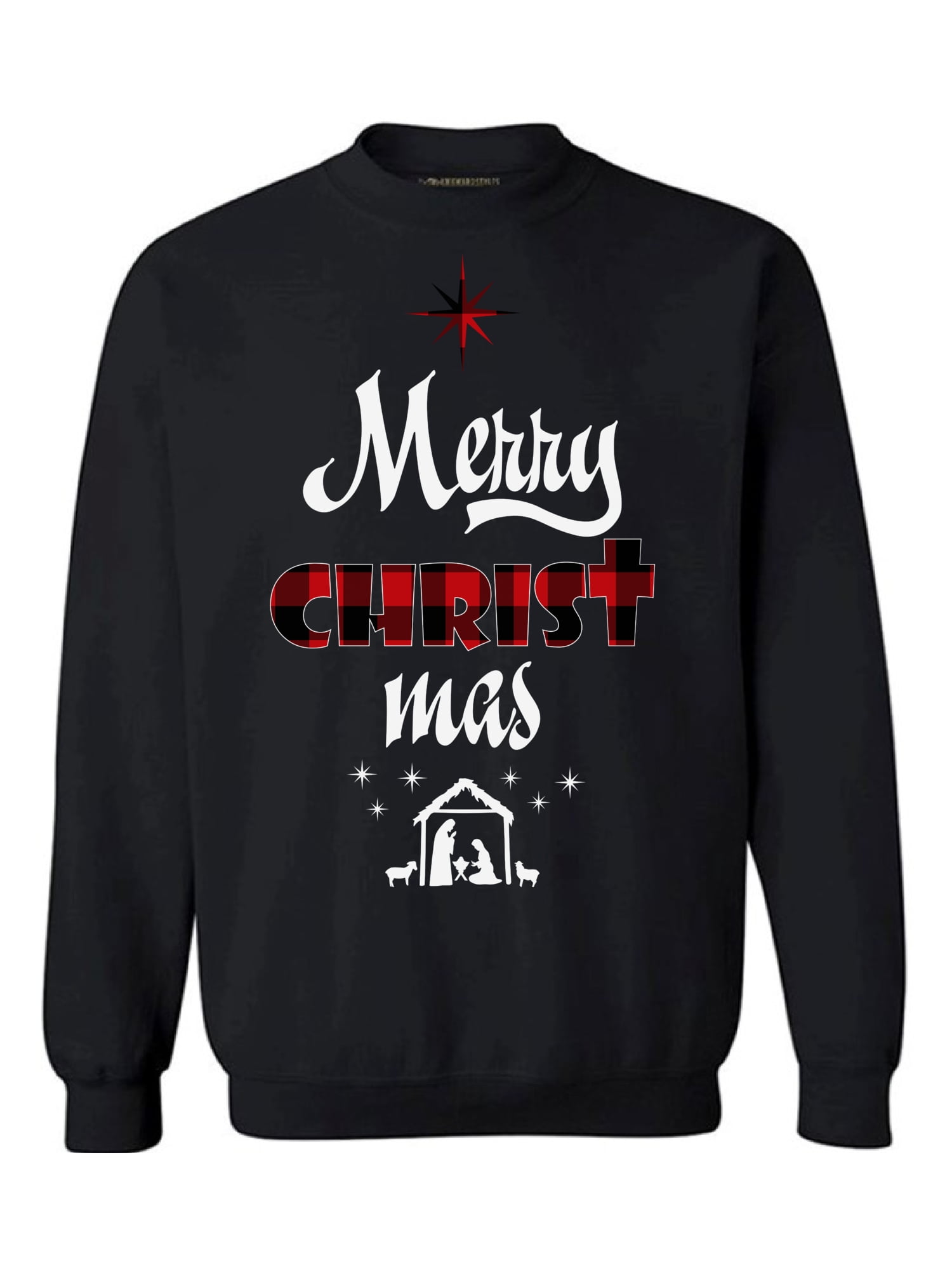 Plaid Unisex Sweater Xmas Gifts Merry Christmas Sweater Jesus ...