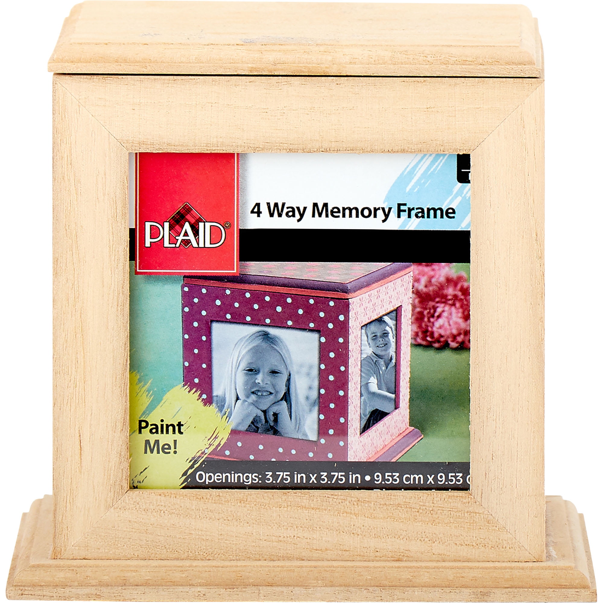 Plaid 97870E Unpainted Wood Surface, 4-Way Memory Frame, 1 Piece ...