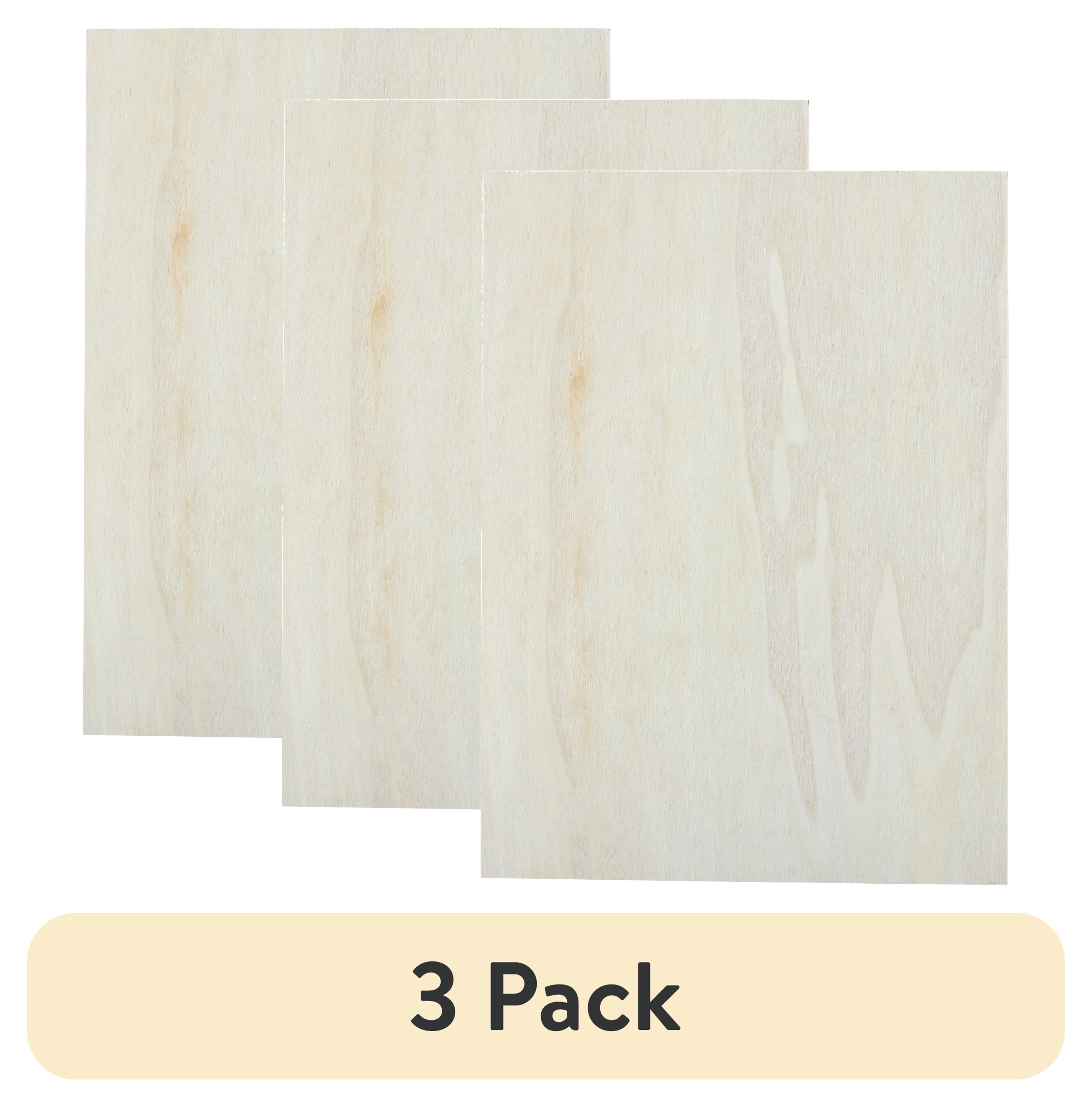 (3 pack) Plaid Unpainted Wood Surface, Large Rectangle Plaque, 1 Piece ...