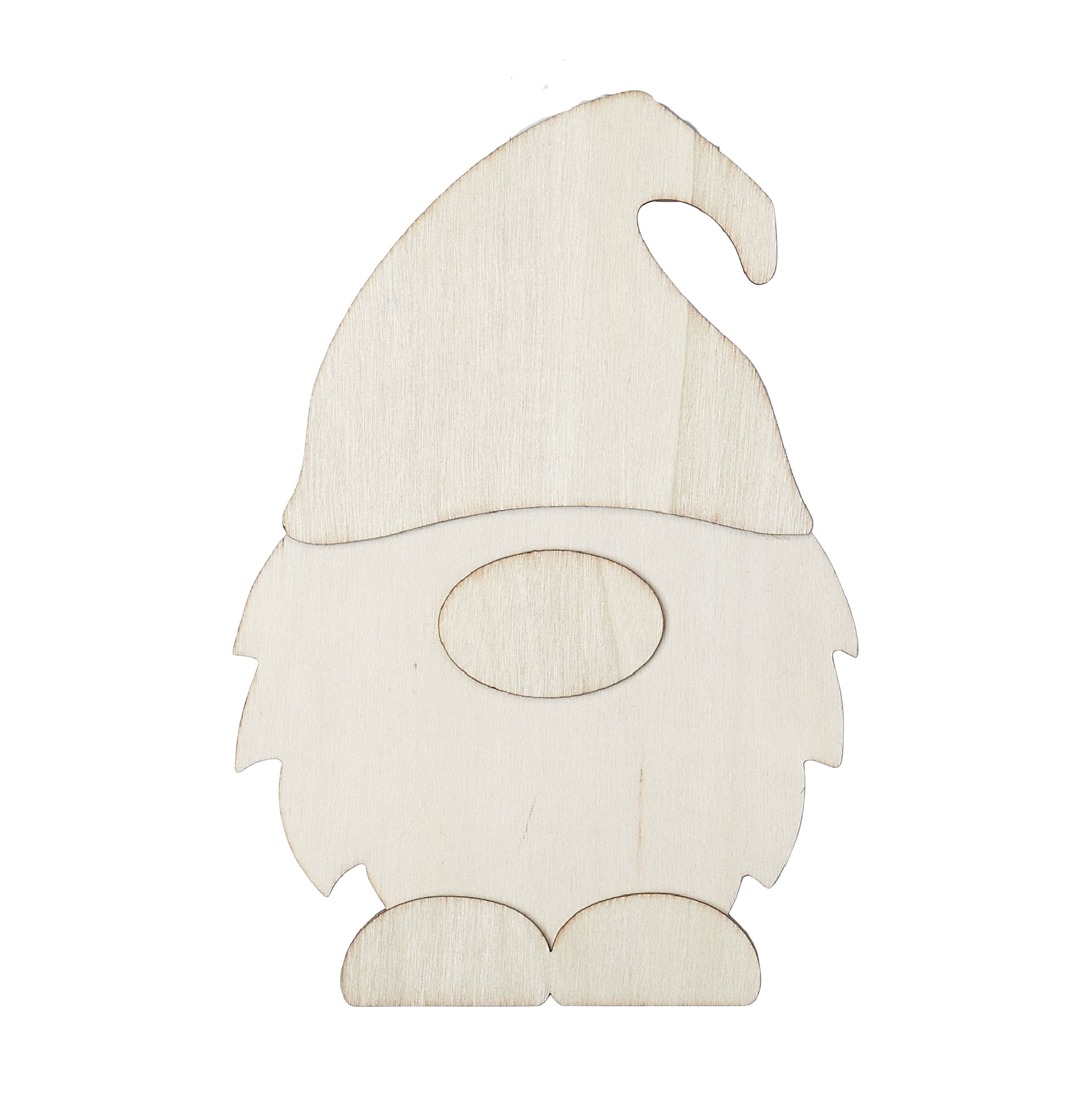 Plaid Surfaces Layered Wood Shape, Gnome - Walmart.com