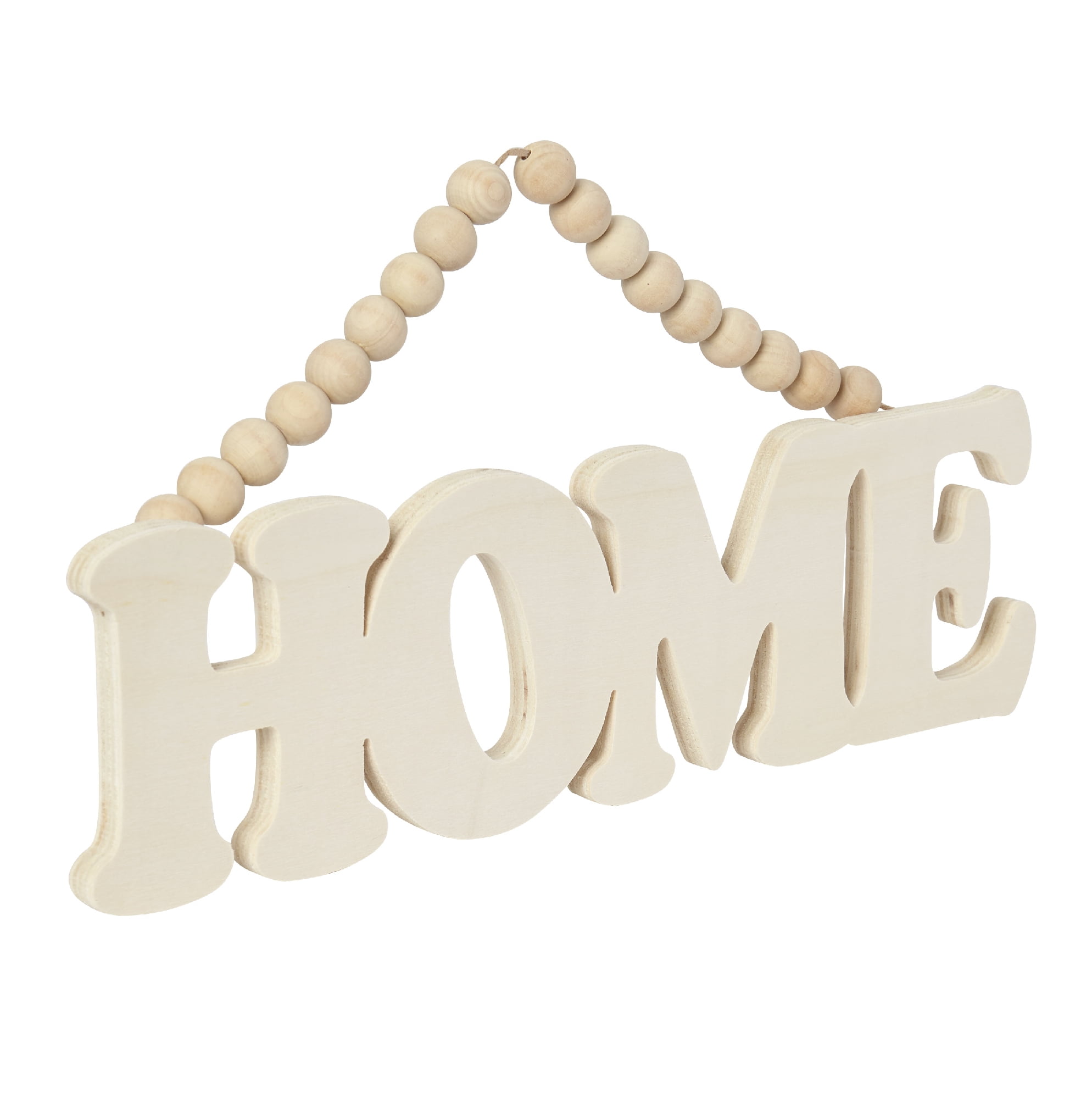 Plaid Wood Bead HOME Sign - Personalize Your Home Decor - Walmart.com