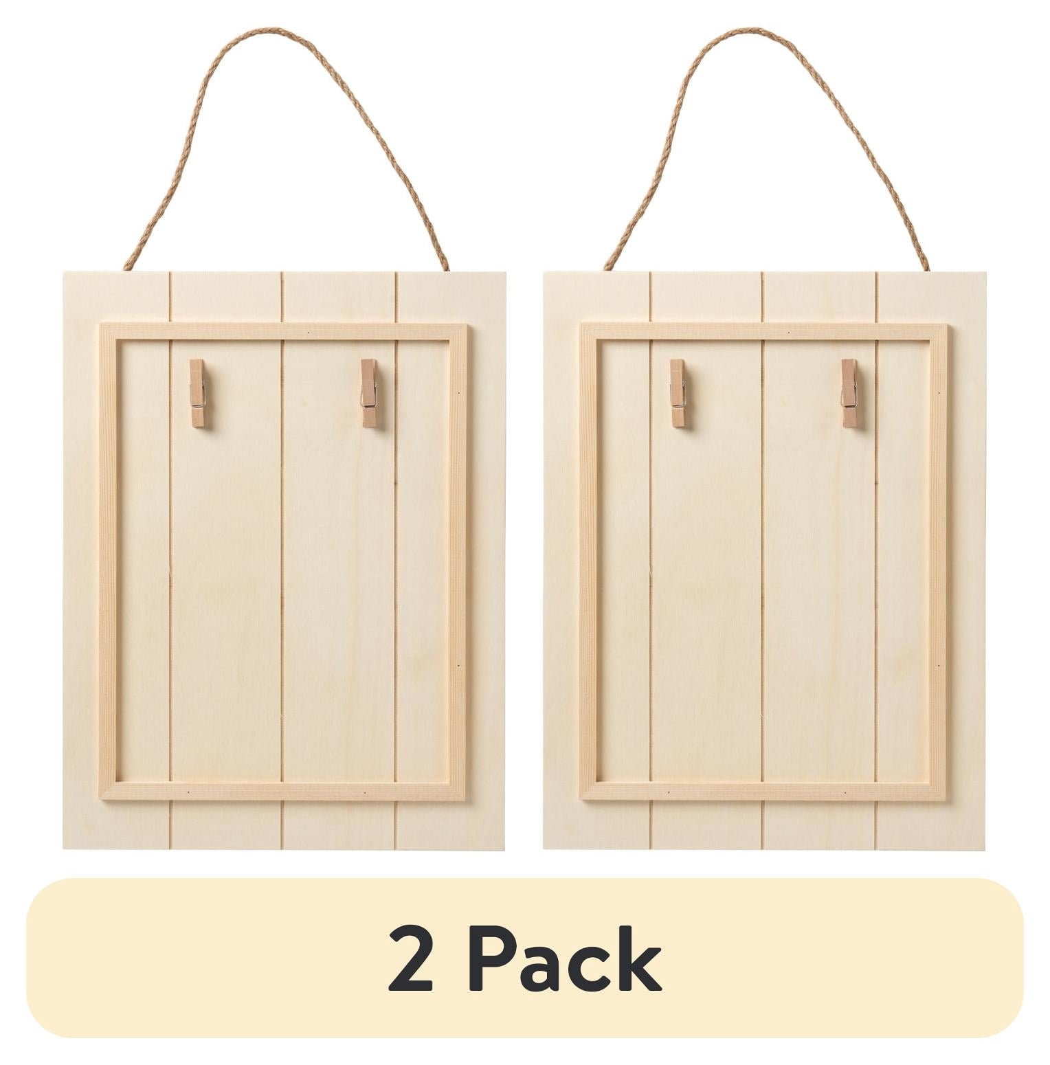 (2 pack) Plaid 44939 Unpainted Wood Surface, Wood Sign Pallet, 1 Piece ...