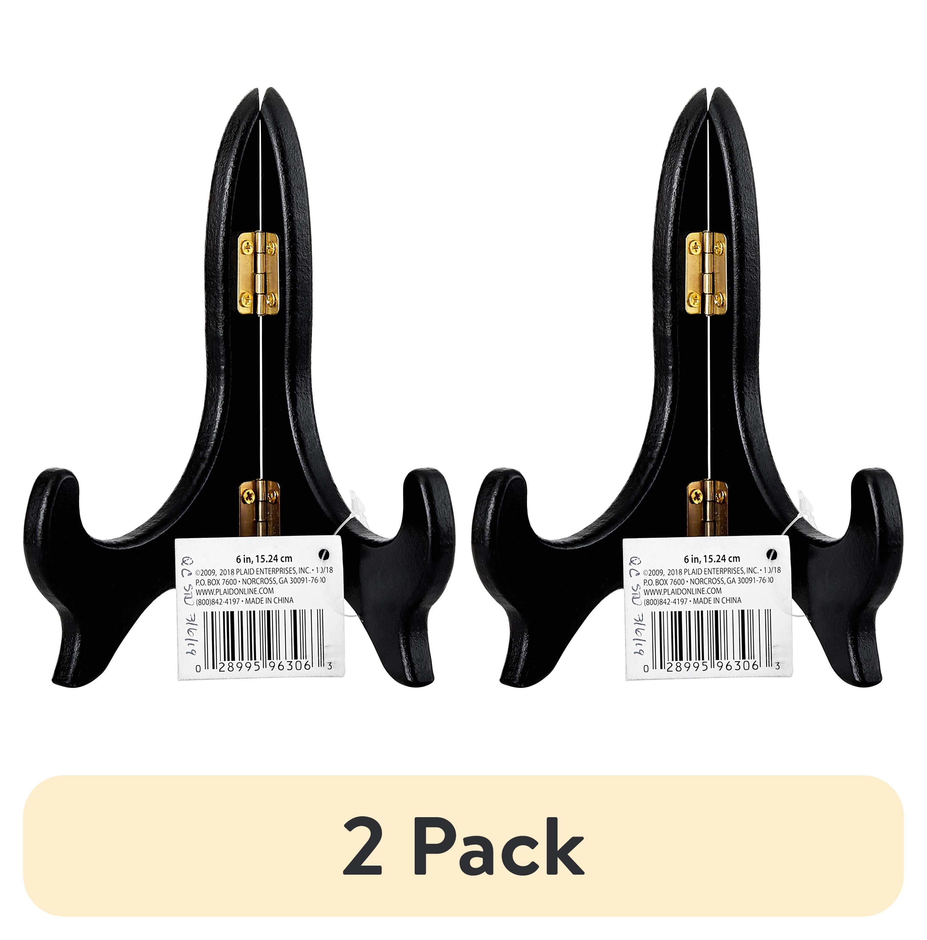 (2 pack) Plaid Wood Folding Easel, Black or Brown, 1 Piece, 6 ...