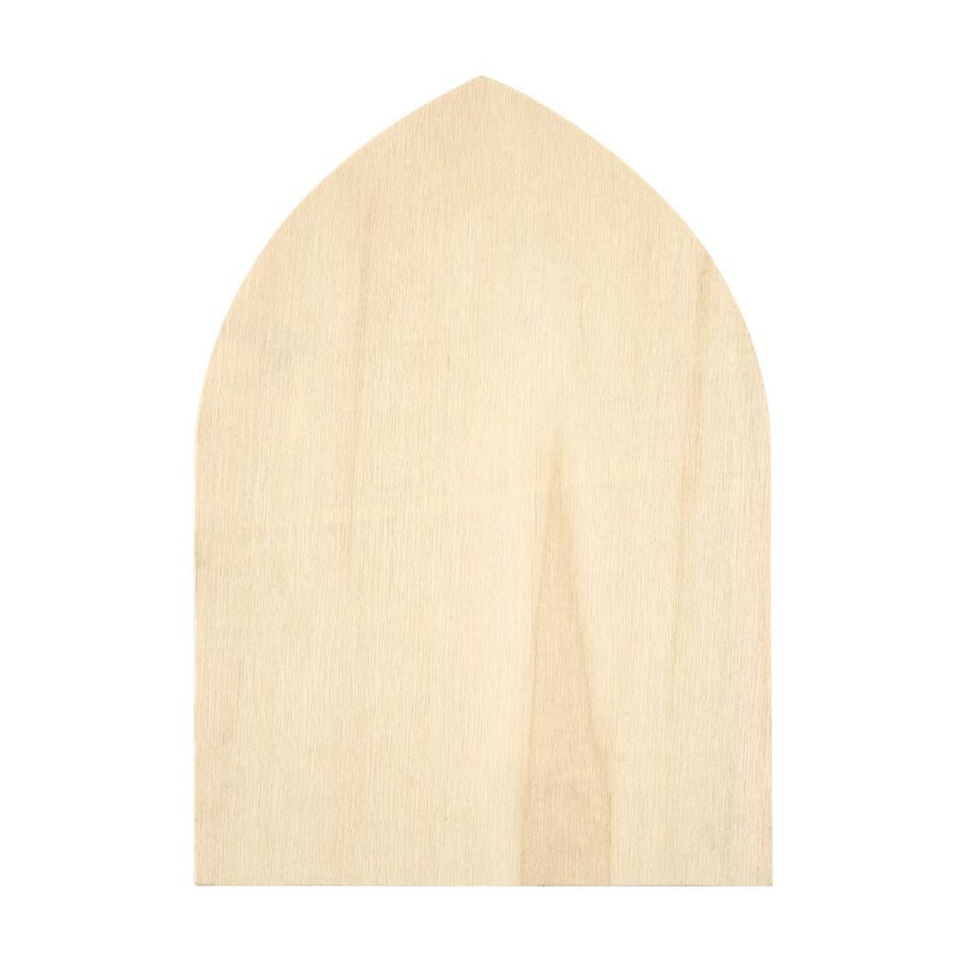 Plaid Wood Surfaces Gothic Arch Plaque, 5" x 7" - Walmart.com