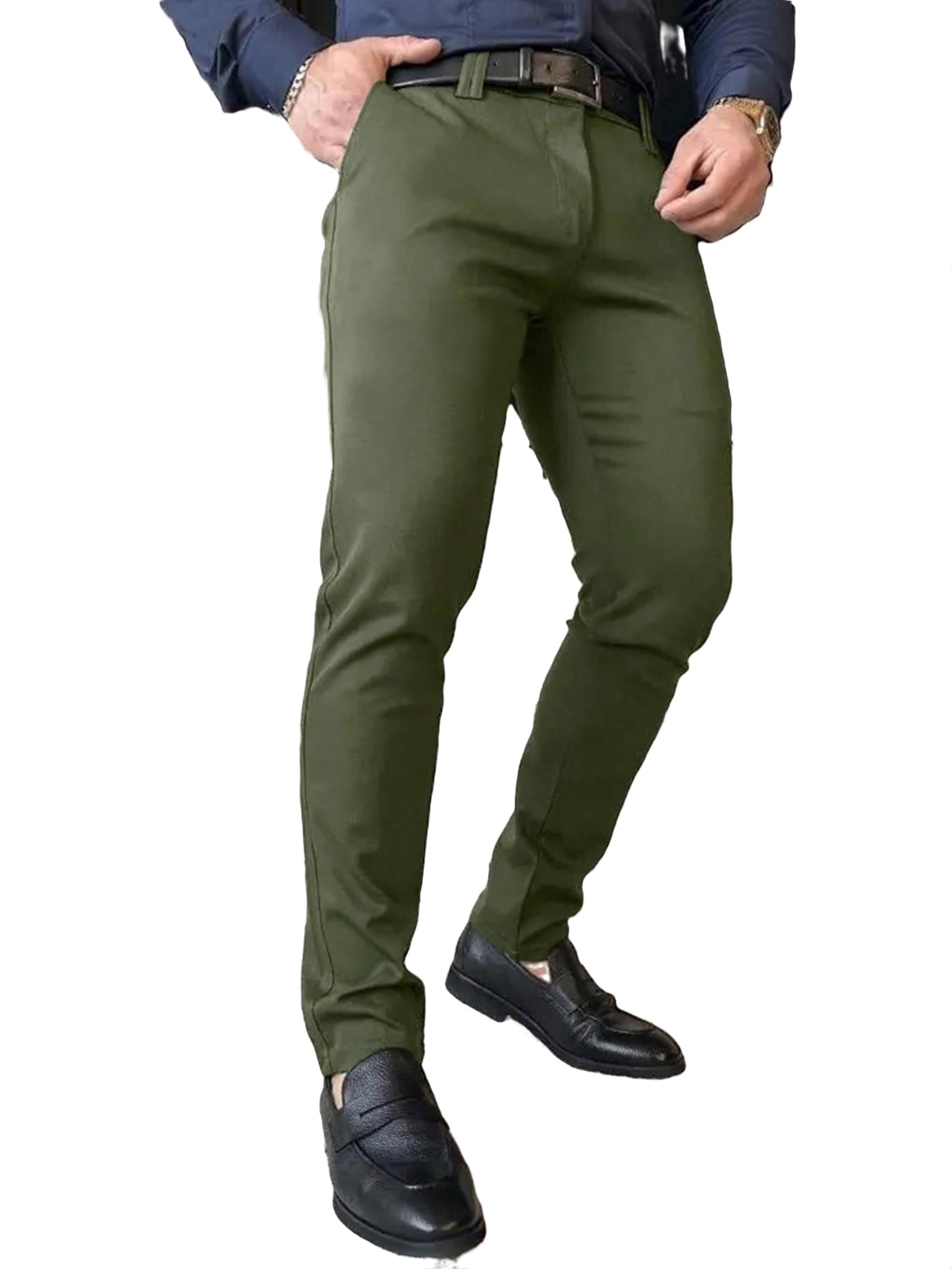 Plain Army Green Men Suit Pants (Men's) - Walmart.com