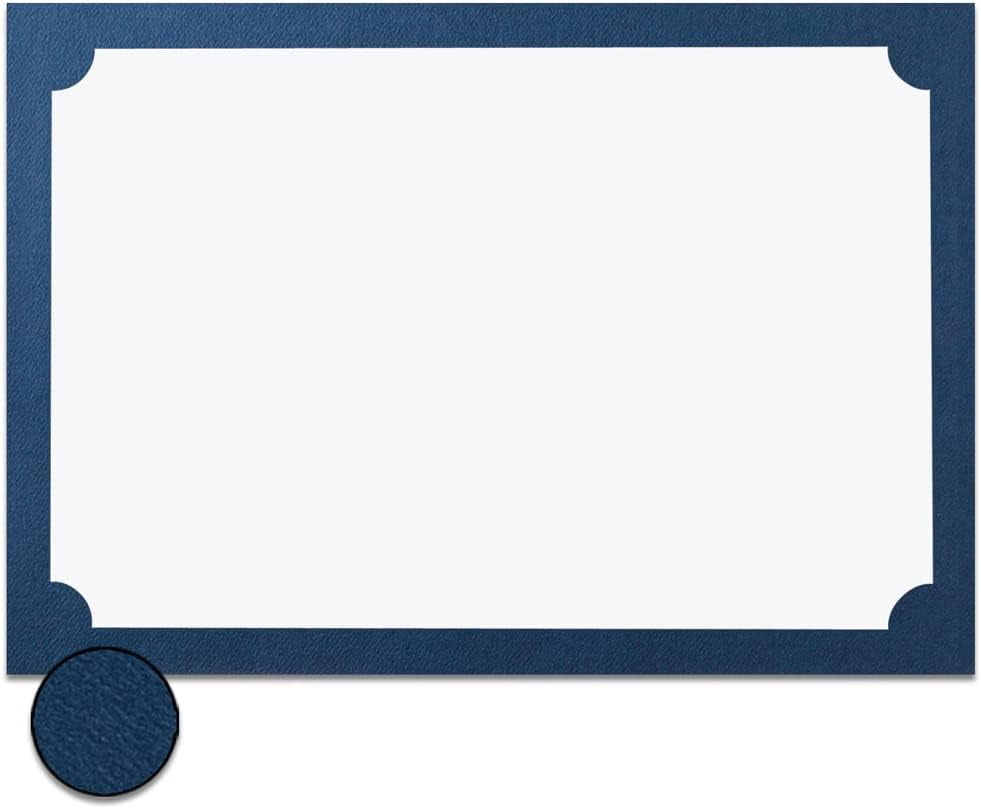 Plain Blue Mini Certificate Folios, Set of 25, Mini Diplomas ...
