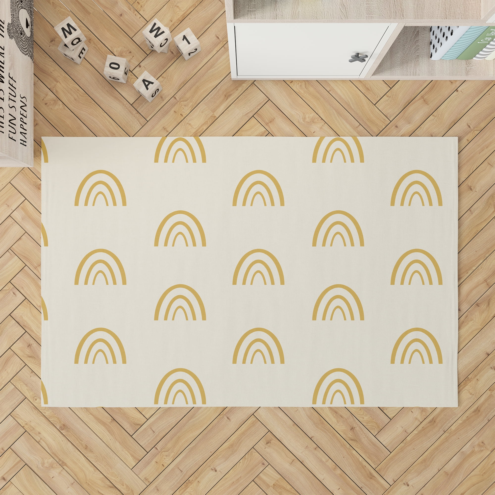 Plain Bows Match Gold Kids Play Mat - Walmart.com