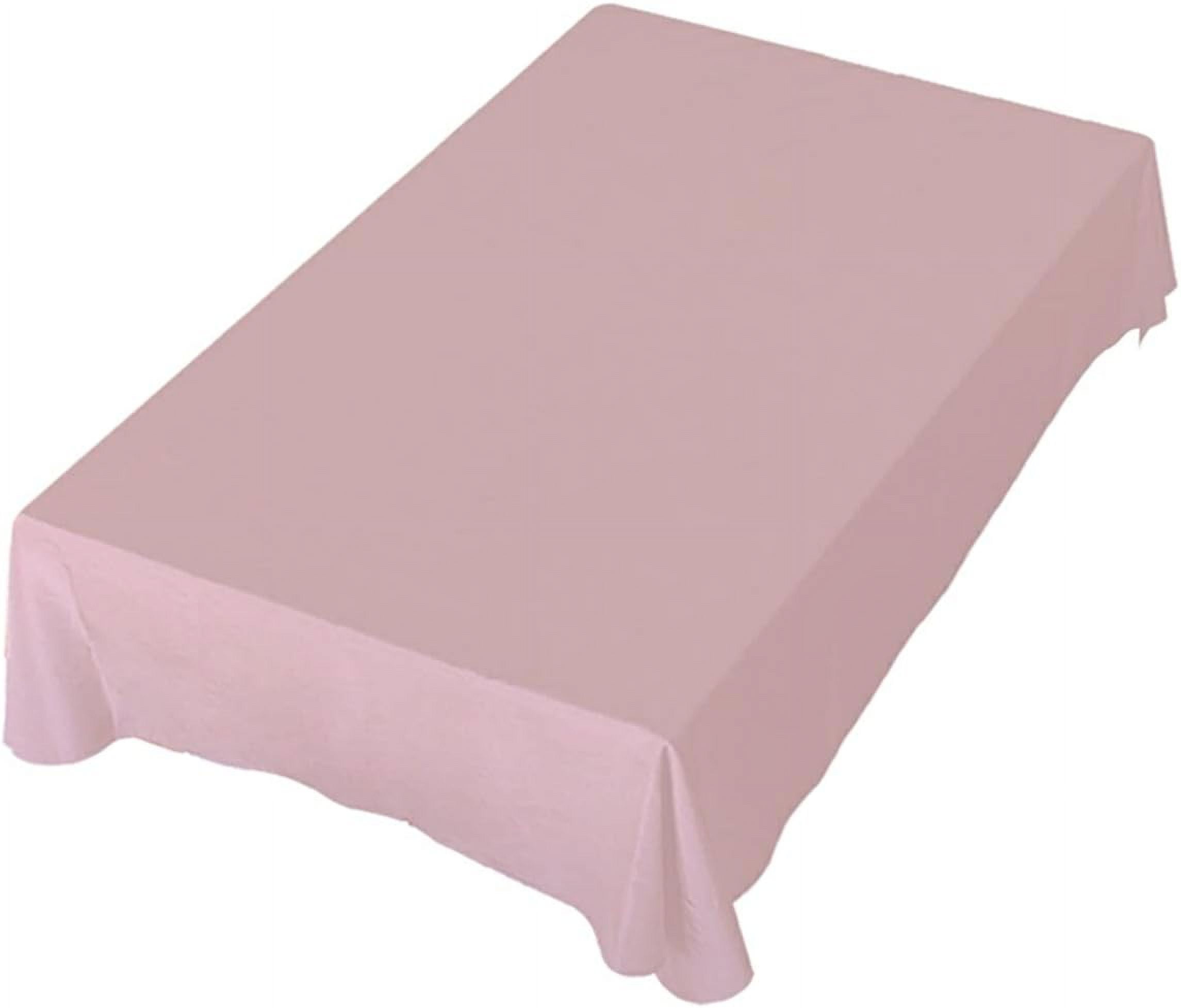 Plain Bright Pink Solid Color Tablecloth 60" x 108" Rectangle Table ...