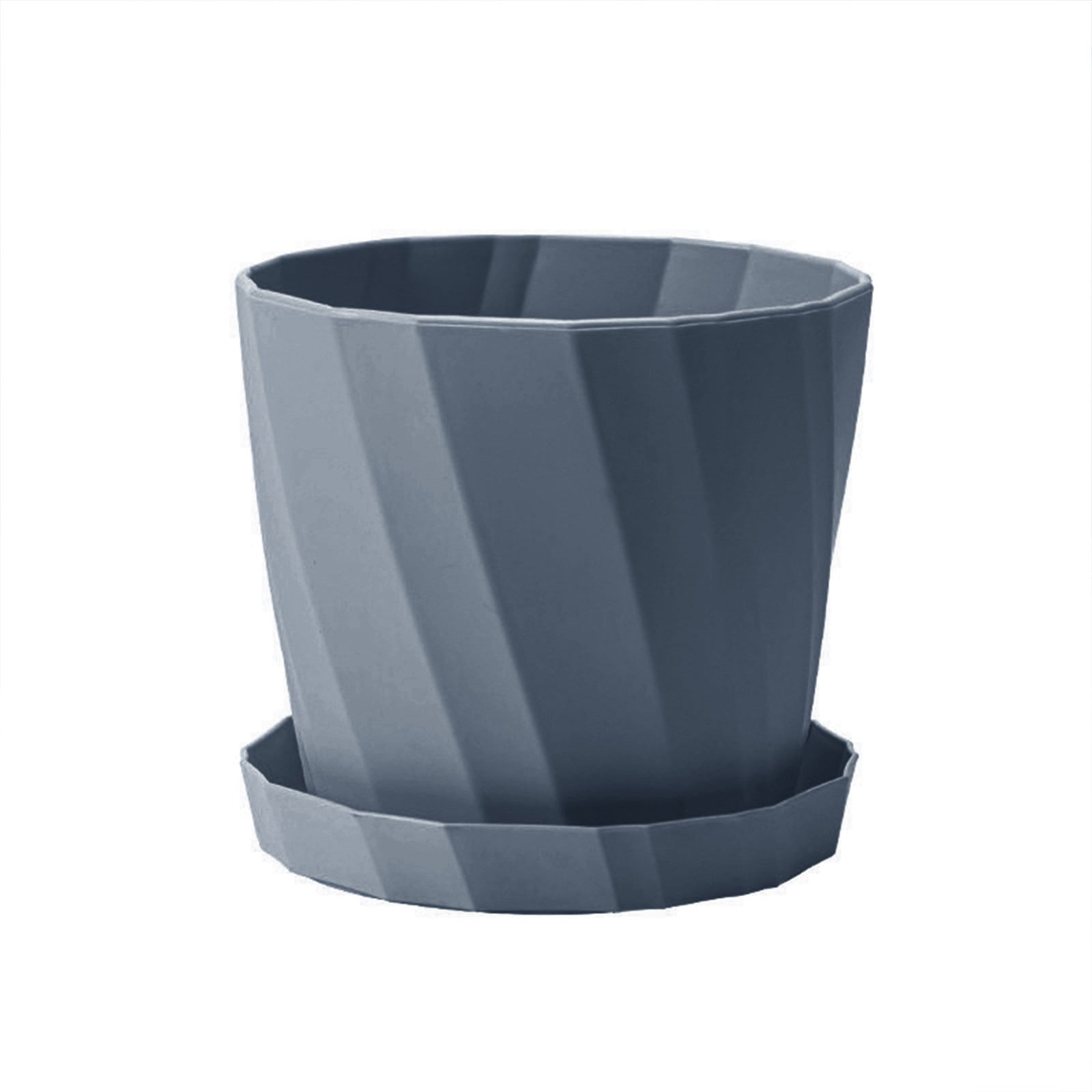 Plain Color Planters Plastic Nordic Style Plant Container with Drainage ...